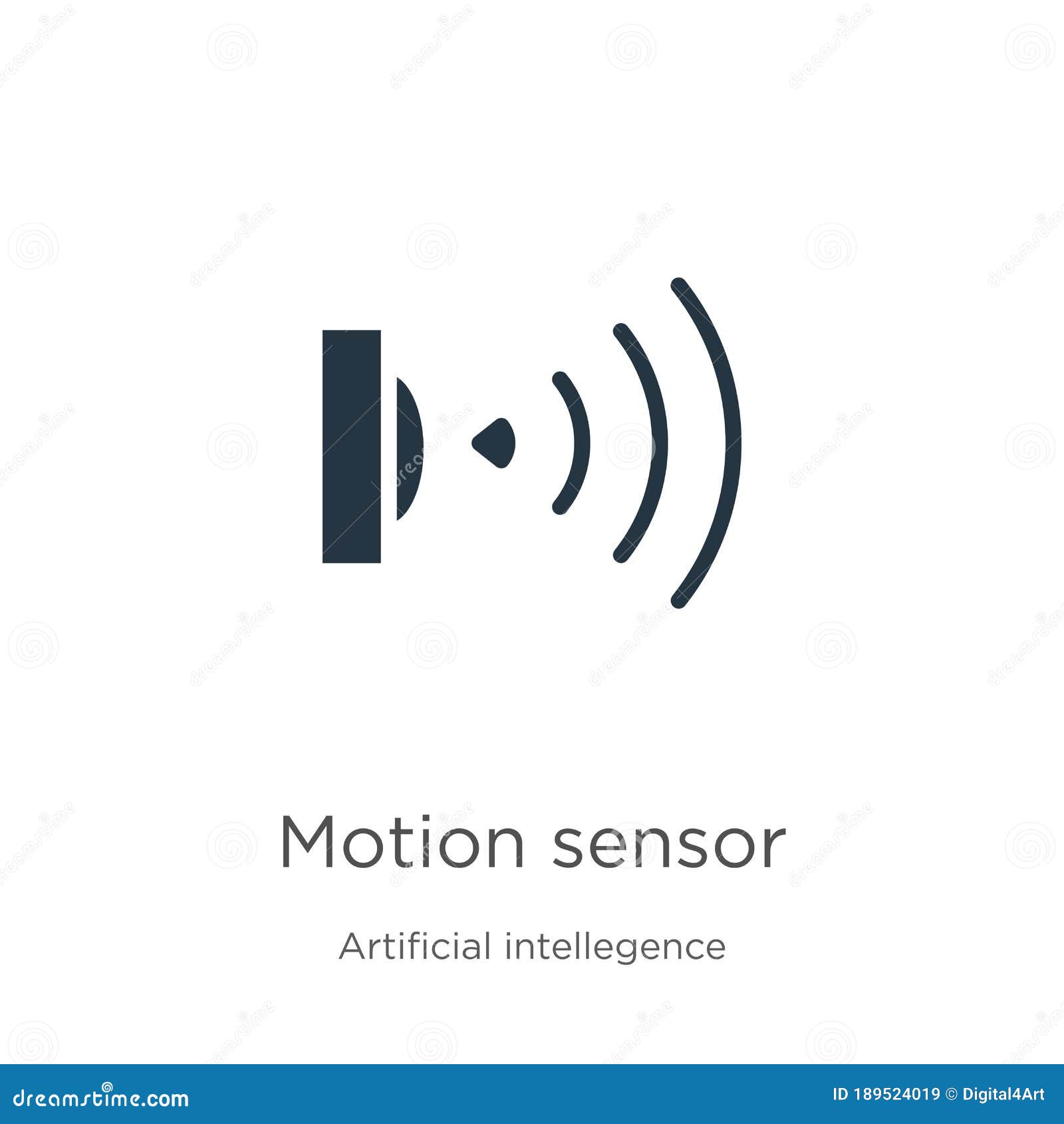 Motion Sensor Icon Vector. Trendy Flat Motion Sensor Icon from ...