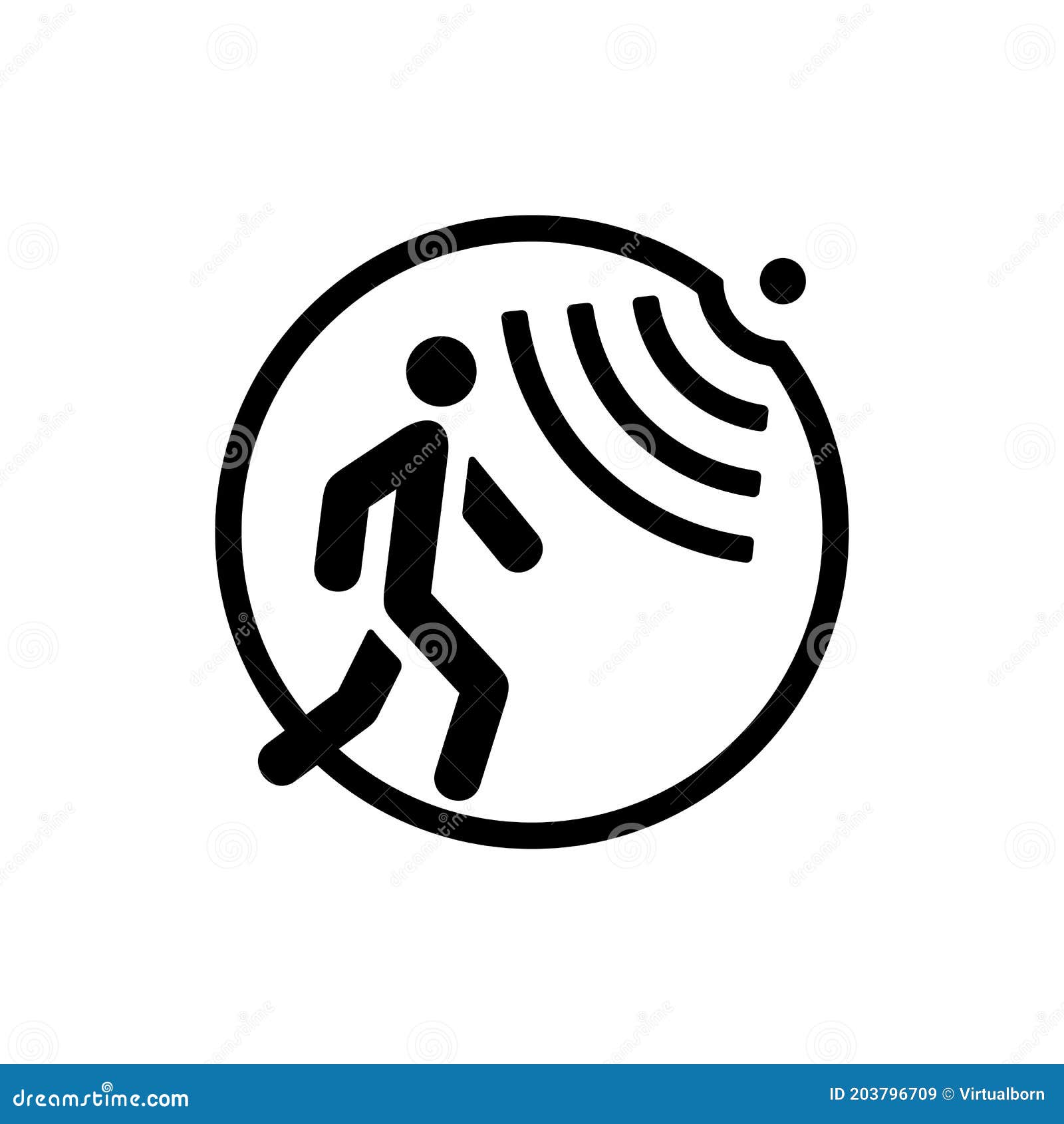 Sensor Waves Signal Or Scanner Laser On Transparent Background. Design ...