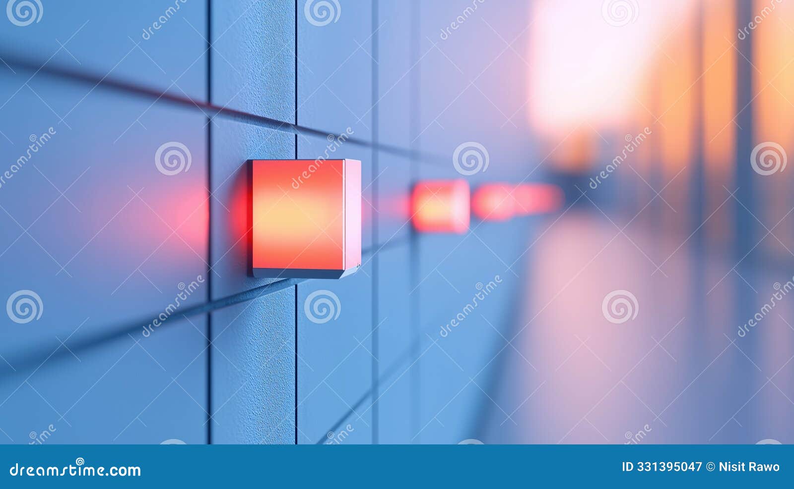 Motion Sensors Detecting Movement in a Secure Area, Infrared Technology ...