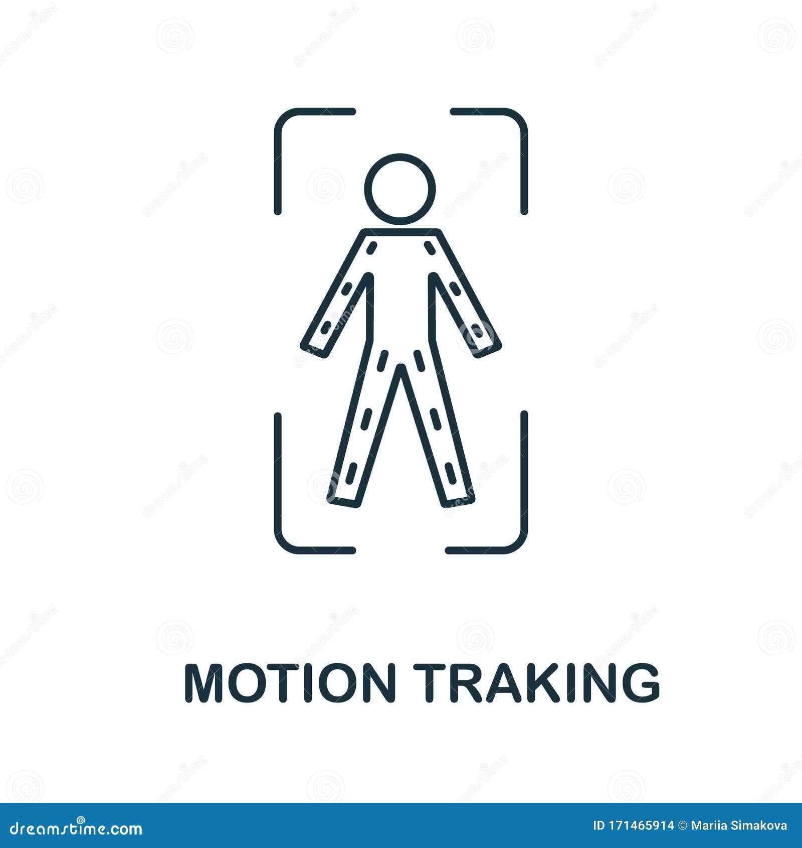 Motion Tracking Icon From Augmented Reality Collection. Simple Line ...