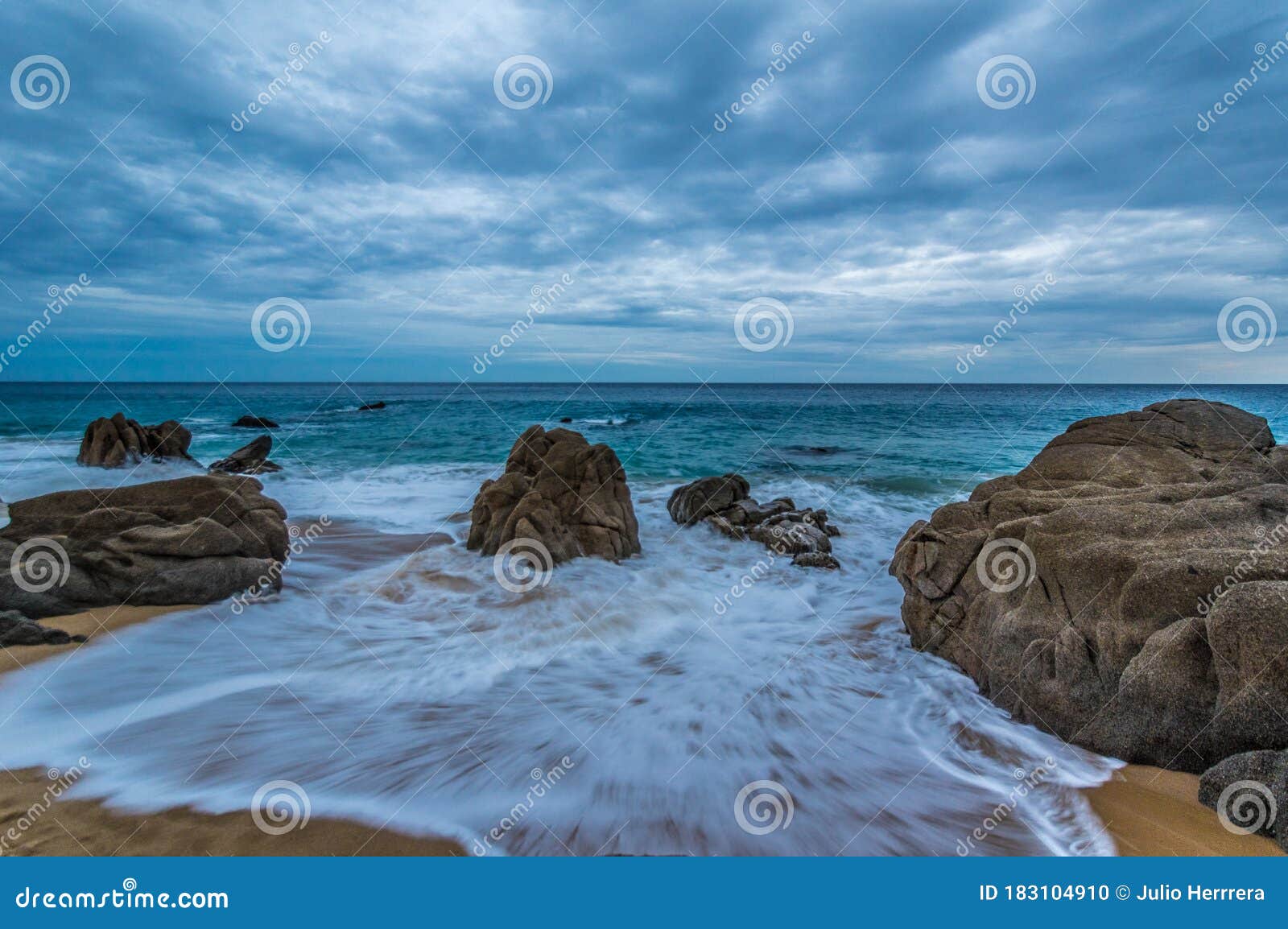 Motion Waves on the Pacific Ocean Stock Photo - Image of finding ...