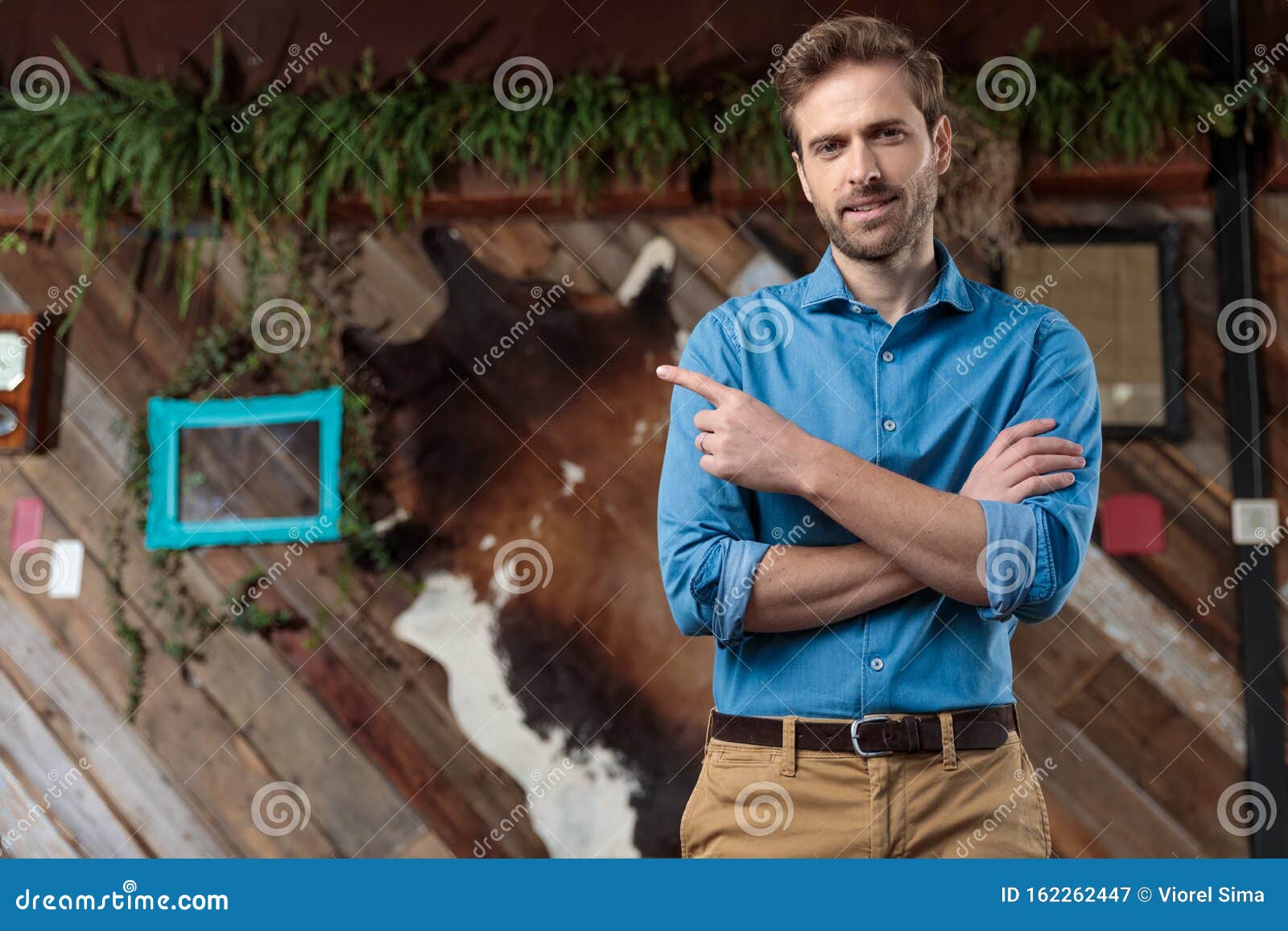 Motivated Casual Man Pointing To the Side Stock Image - Image of ... Motivated Casual Man Pointing To the Side Stock Image - Image of ...