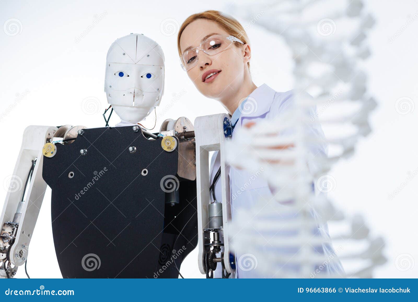 Motivated Enthusiastic Woman Developing New Concept of Artificial ...
