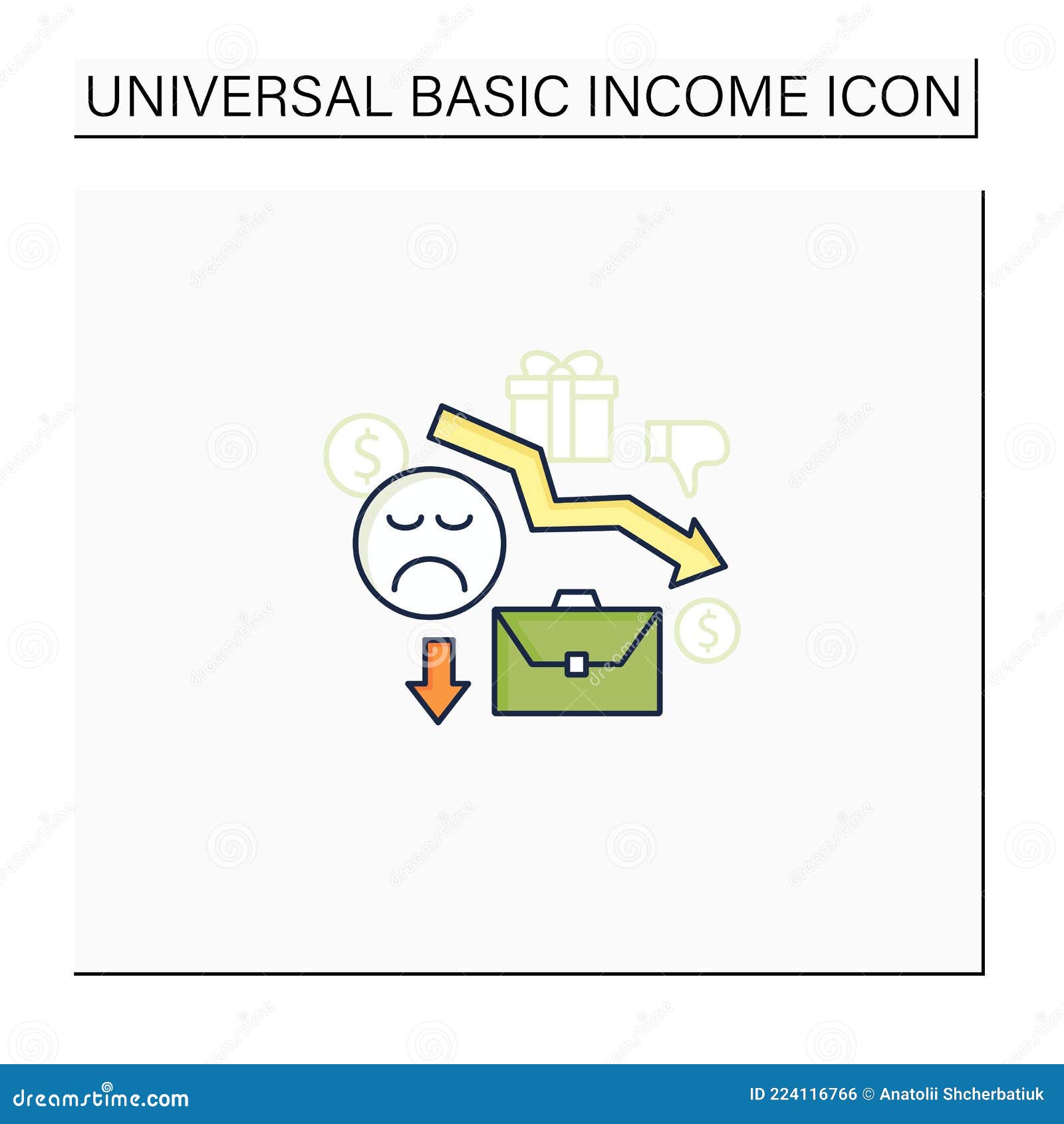 Motivation color icon stock vector. Illustration of earnings - 224116766