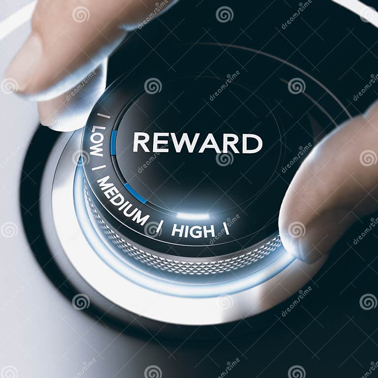 Motivation Concept Reward Program with High Return Stock Image - Image ...