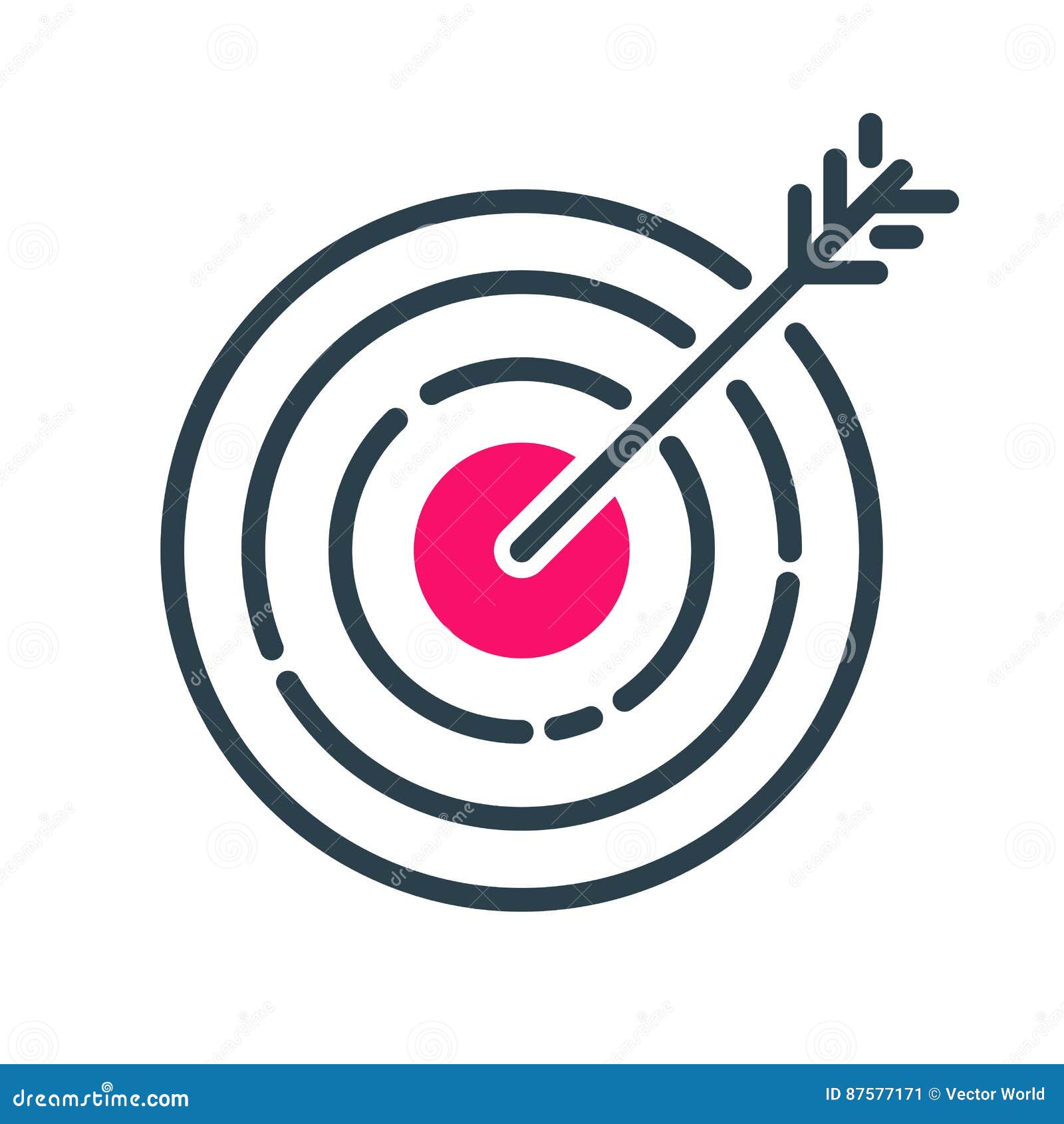 Target Chart Graph Displays Hit Or Hitting Targets Royalty-Free Stock ...