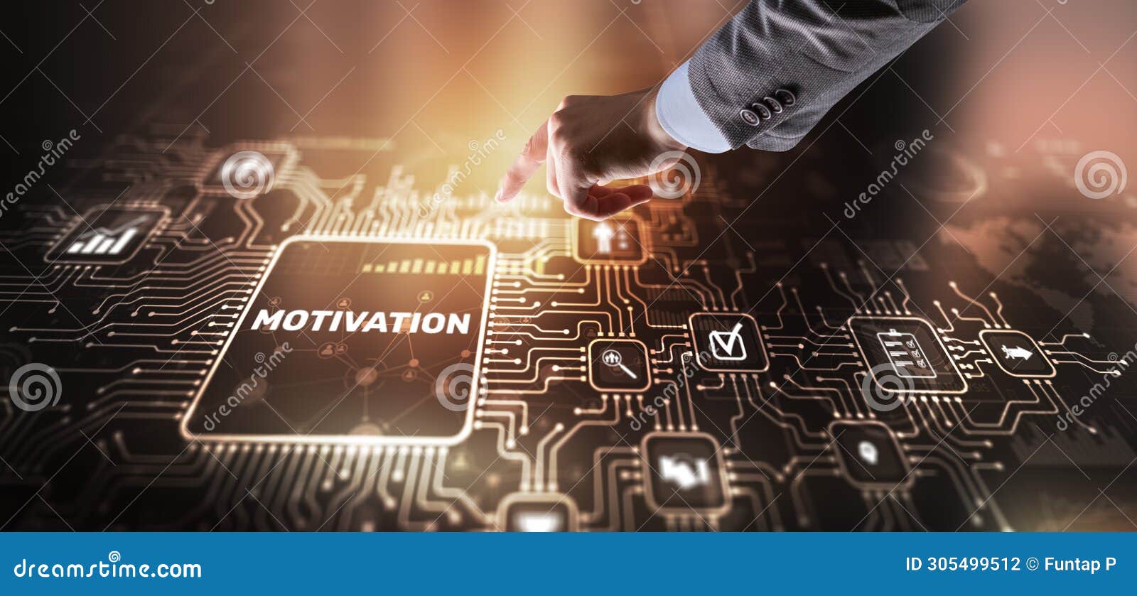 Motivation Finance Development Concept. Achieving Any Goals Stock Photo ...