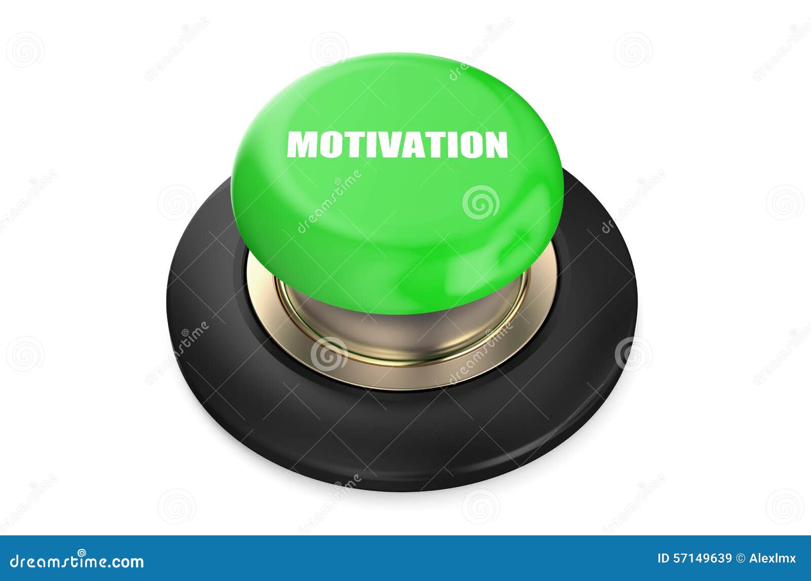 Motivation green button stock illustration. Illustration of round ...