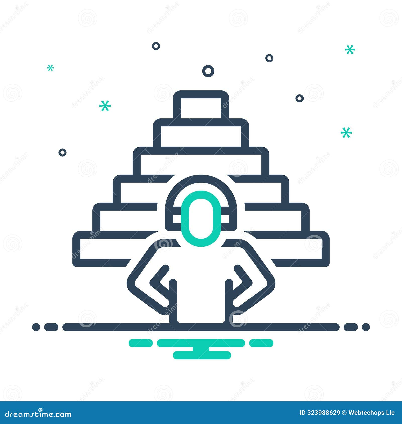 Mix Icon for Motivation, Incentive and Willpower Stock Illustration ...