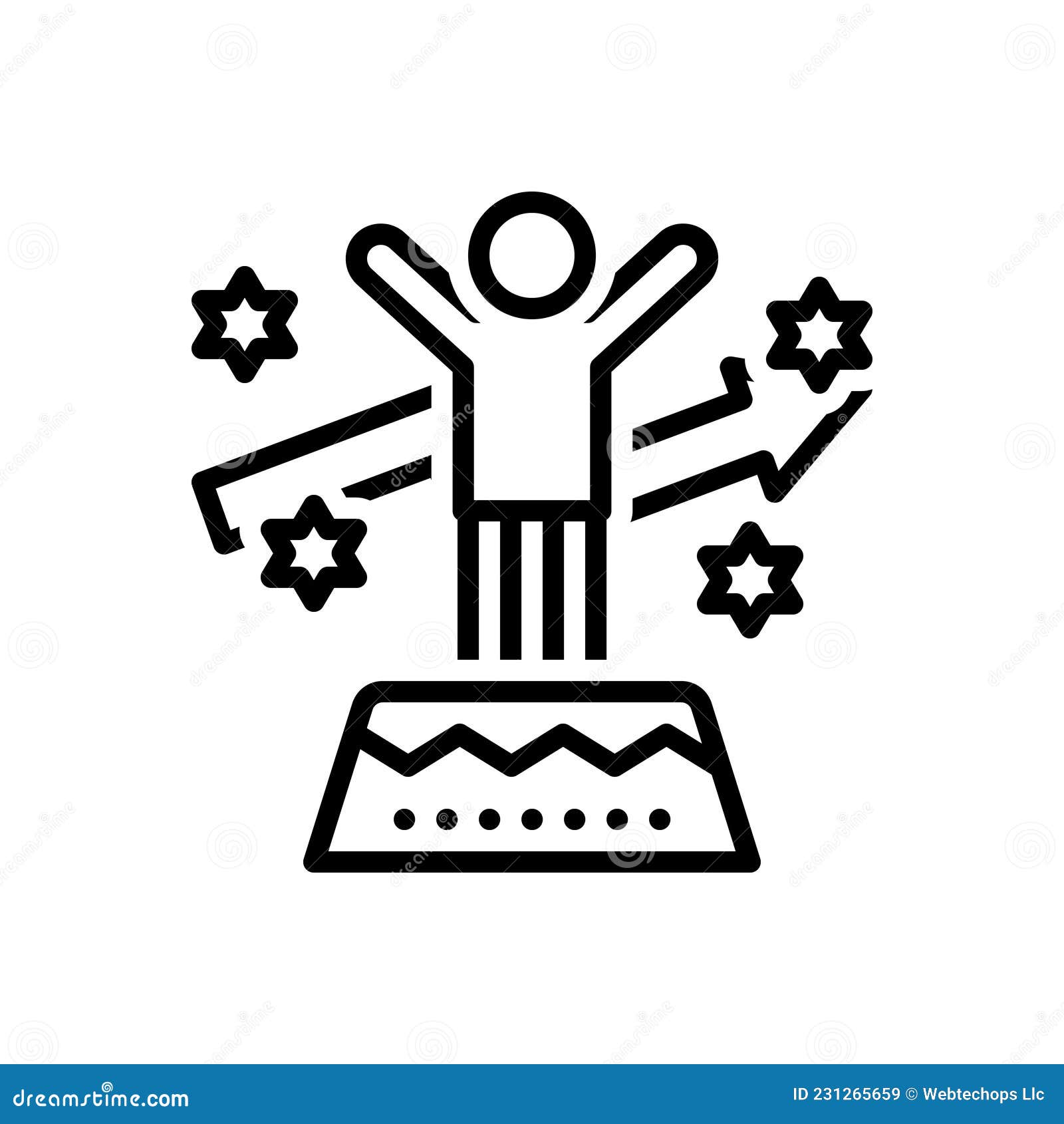Black Line Icon for Motivation, Motive and Incentive Stock Vector ...