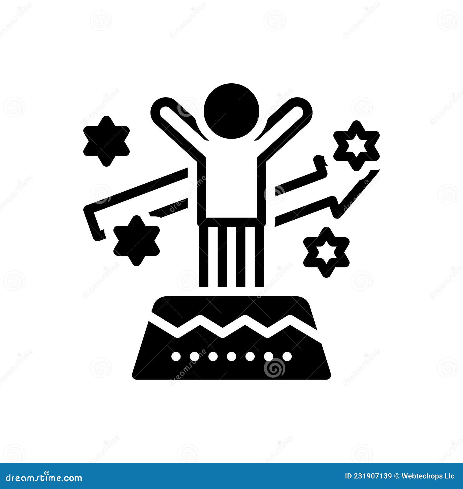 Black Solid Icon for Motivation, Motive and Incentive Stock Vector ...