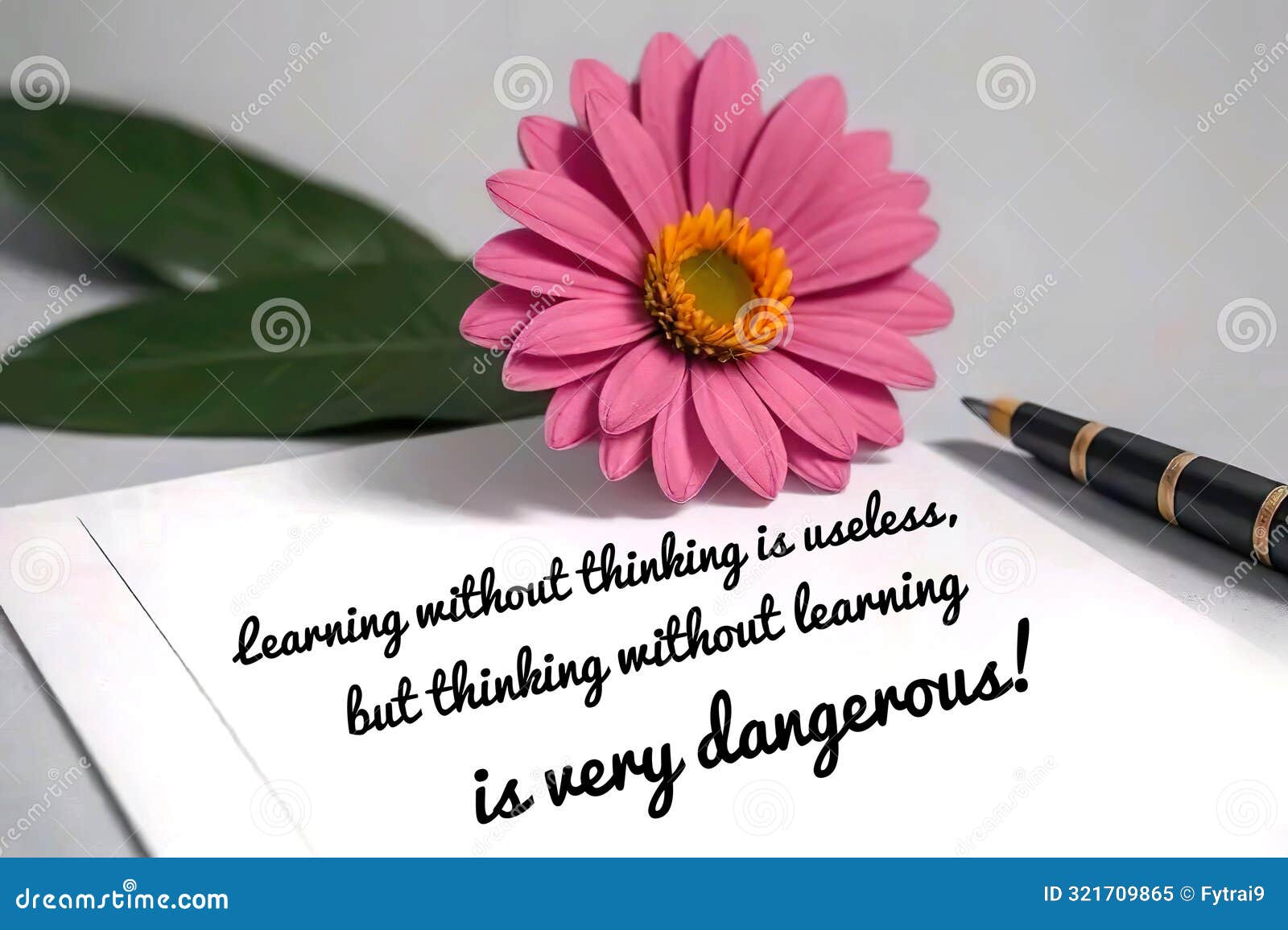 Motivation Inspiration Quote - Learning without Thinking is Useless ...