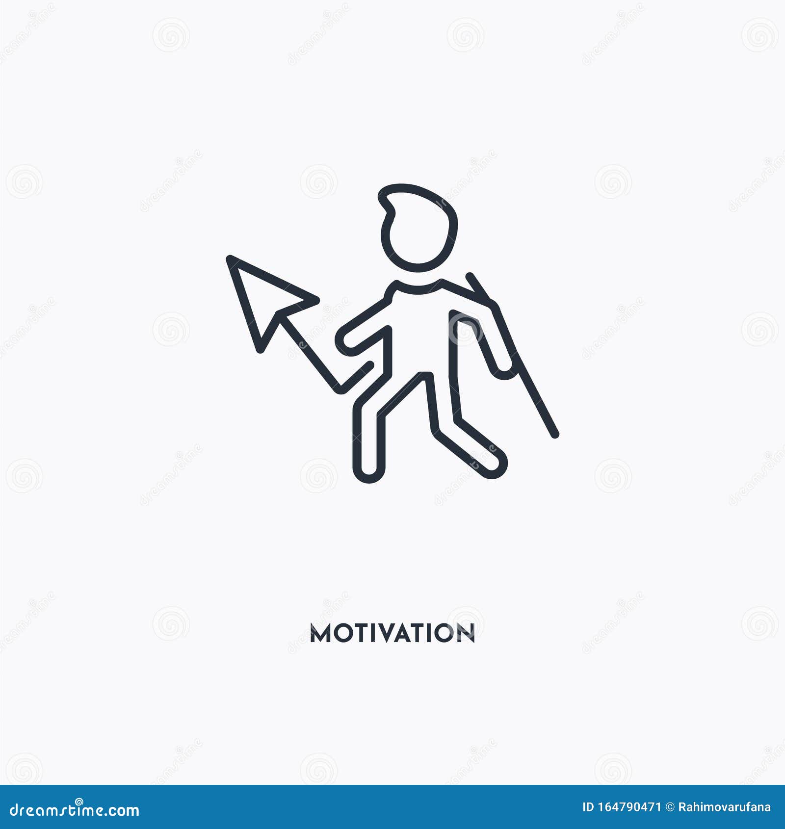 Motivation Outline Icon. Simple Linear Element Illustration. Isolated ... Motivation Outline Icon. Simple Linear Element Illustration. Isolated ...