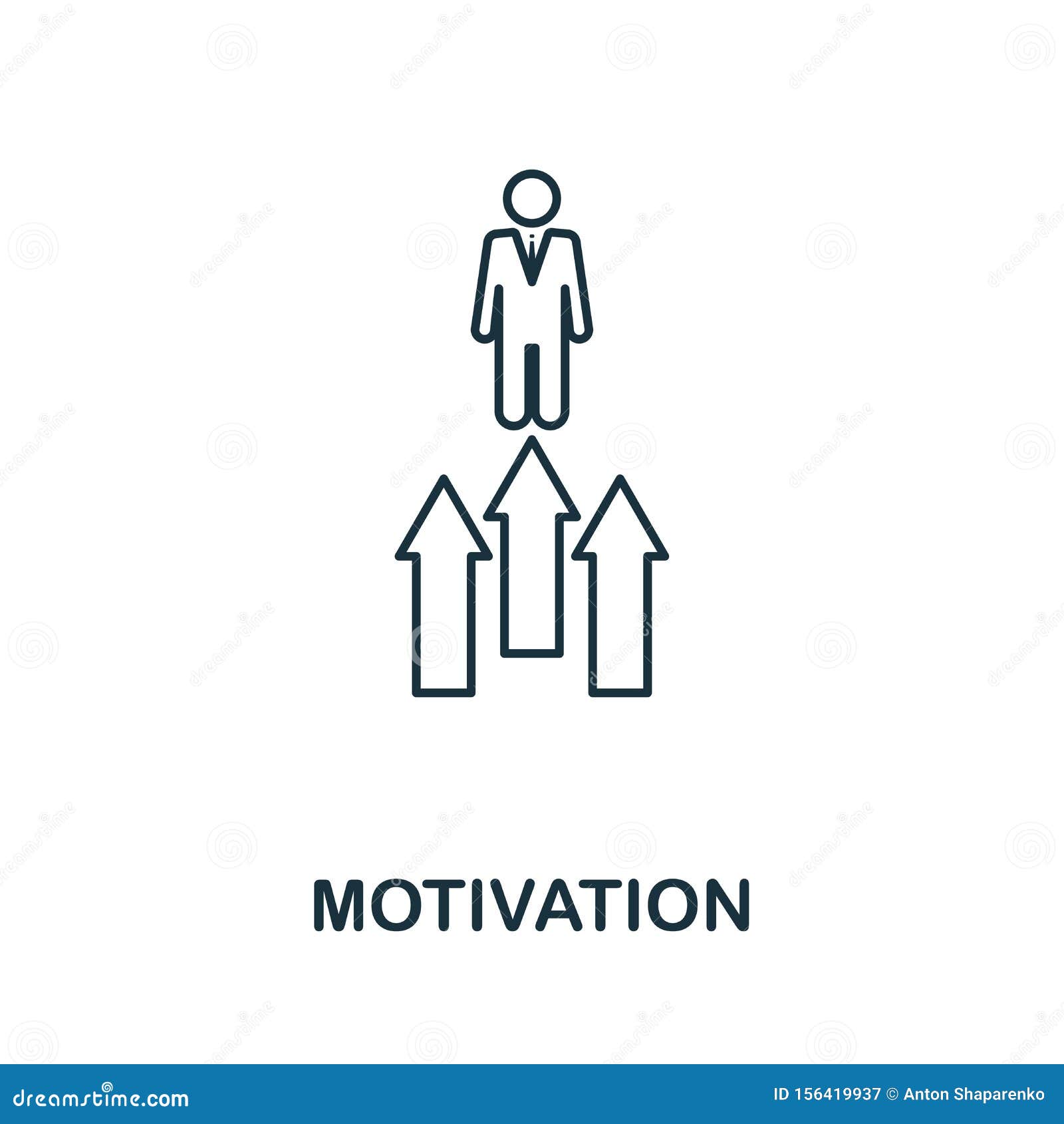 Motivation Outline Icon. Thin Style Design from Startup Icons ...