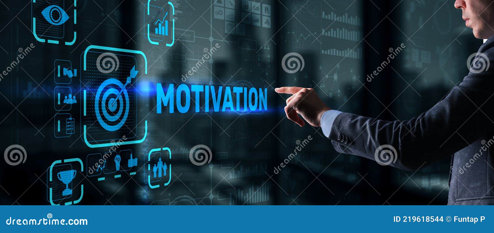 Motivation Personality Development Concept. Achieving Any Goals Stock ...