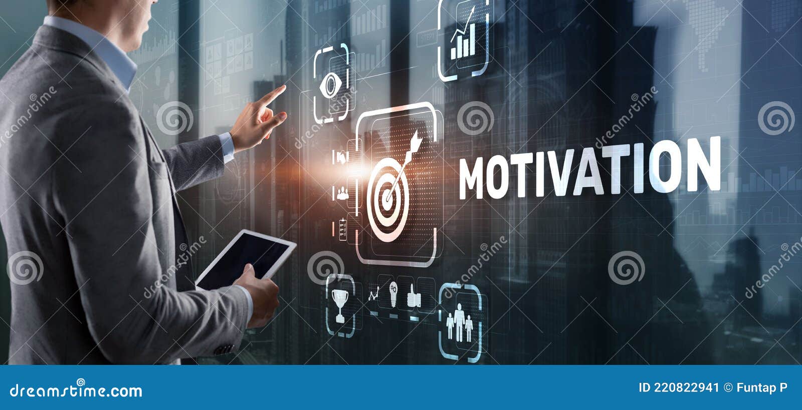 Motivation Personality Development Concept. Achieving Any Goals Stock ...