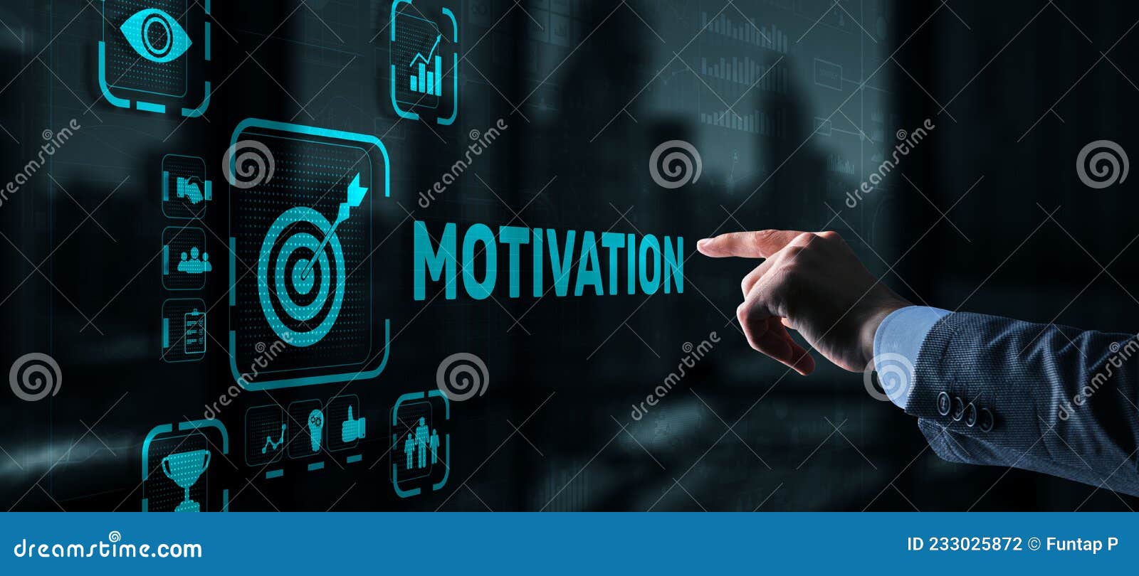 Motivation Personality Development Concept. Achieving Any Goals Stock ...