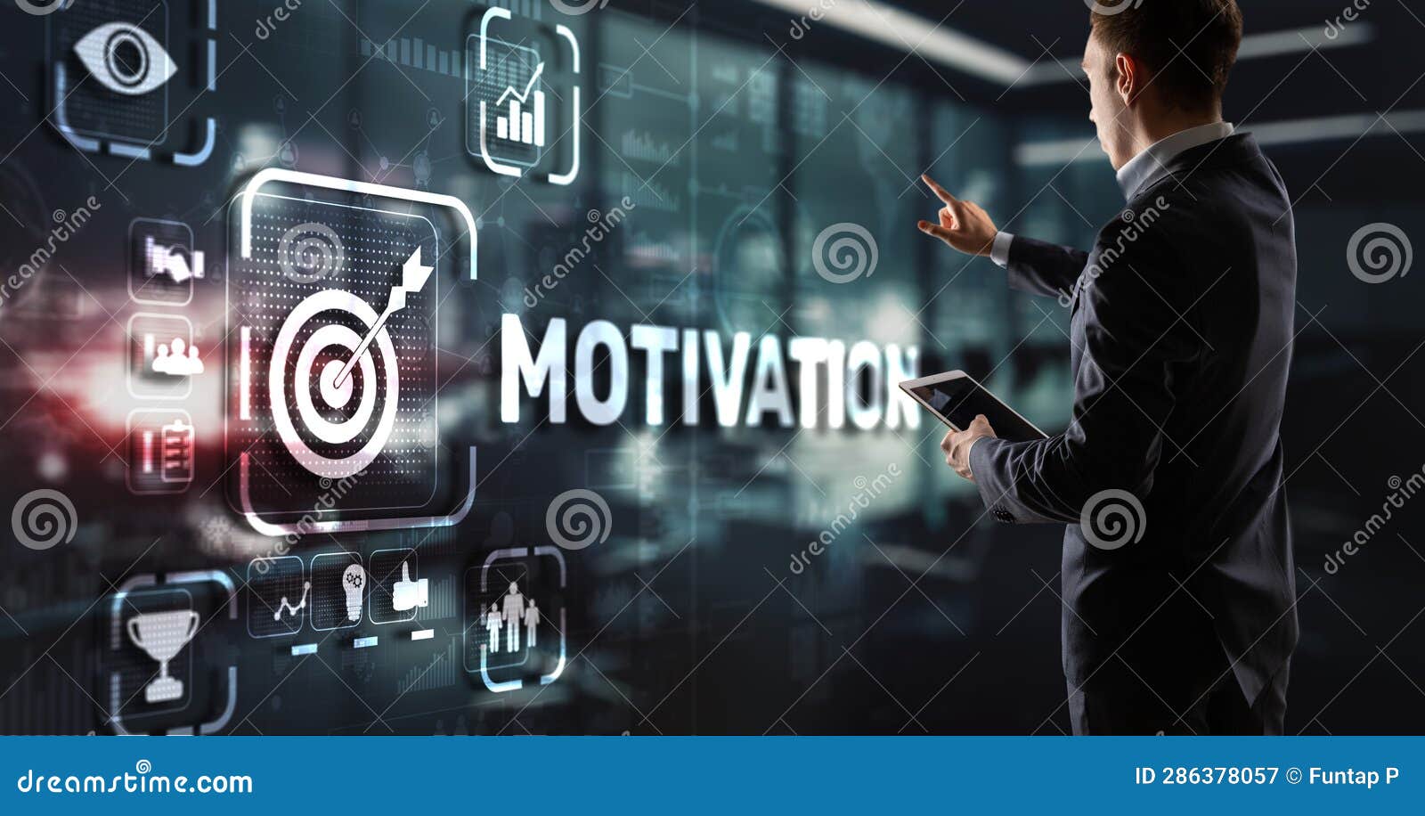 Motivation Personality Development Concept. Achieving Any Goals Stock ...