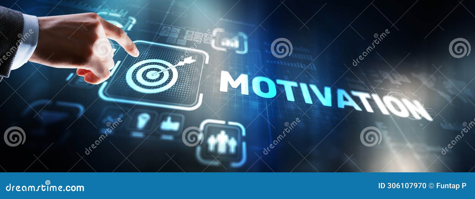 Motivation Personality Development Concept. Achieving Any Goals Stock ...