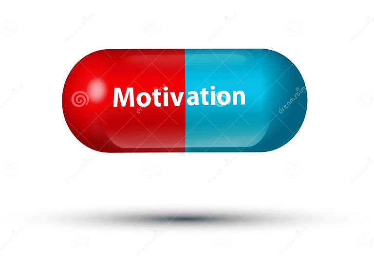 Motivation pill stock illustration. Illustration of macro - 44035759