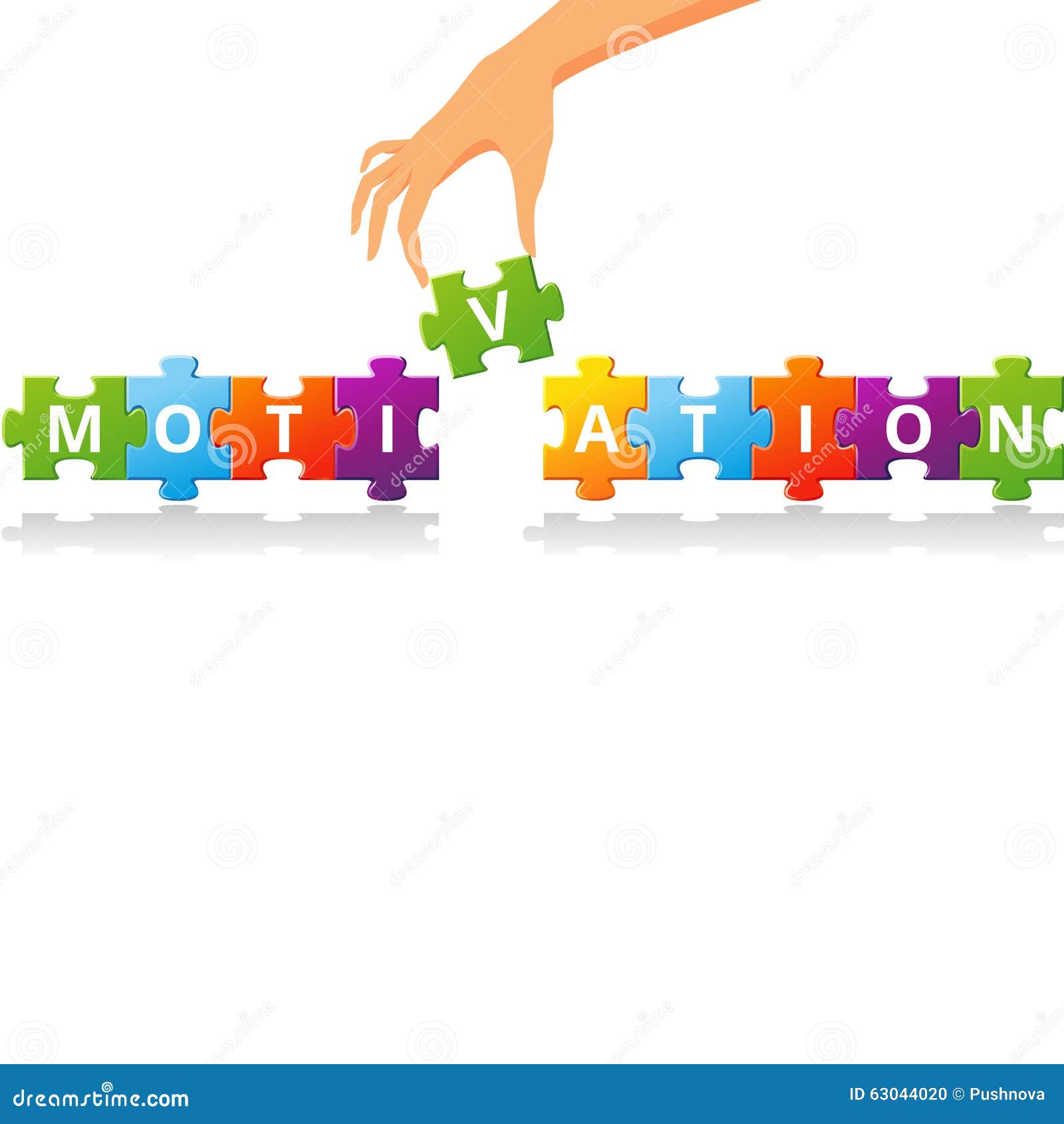 Motivation Puzzle stock vector. Illustration of infographic - 63044020
