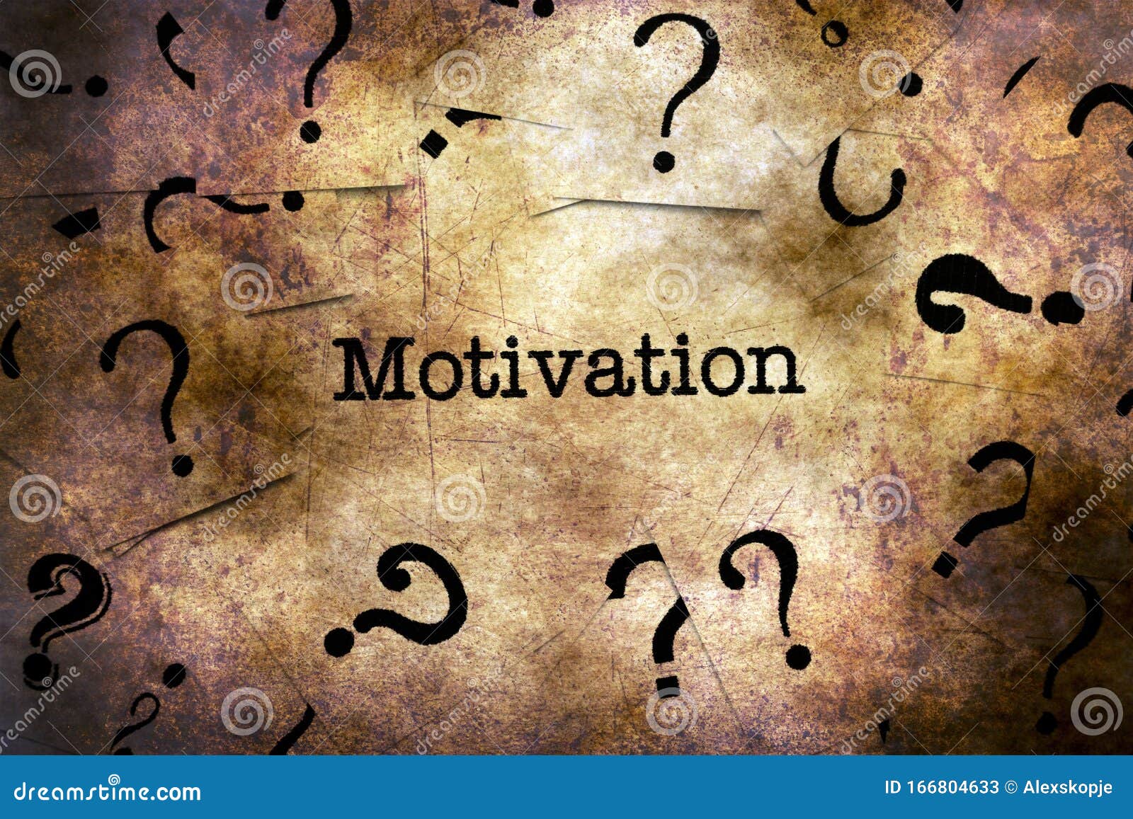 Motivation and Question Mark Grunge Concept Stock Image - Image of ...