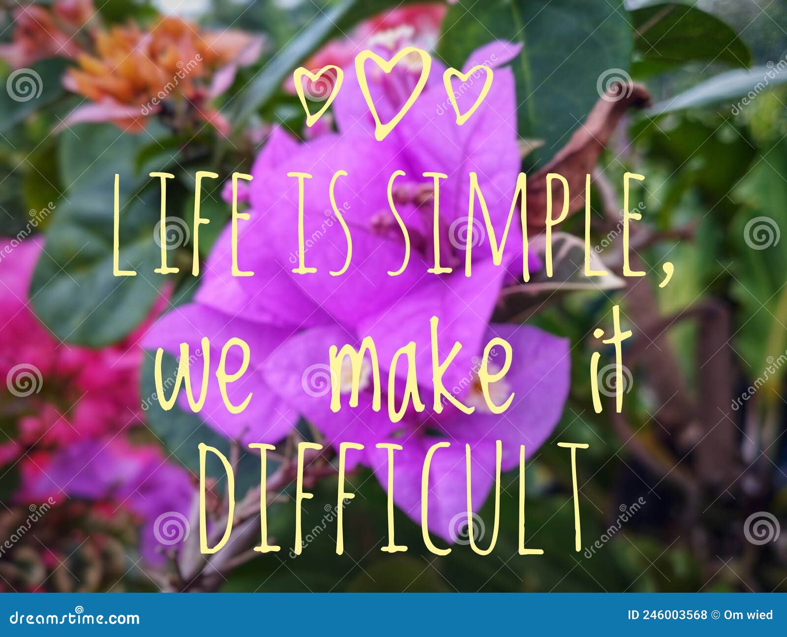 Motivation Quote & X22;life is Simple, we Make it Difficult& X22 ...