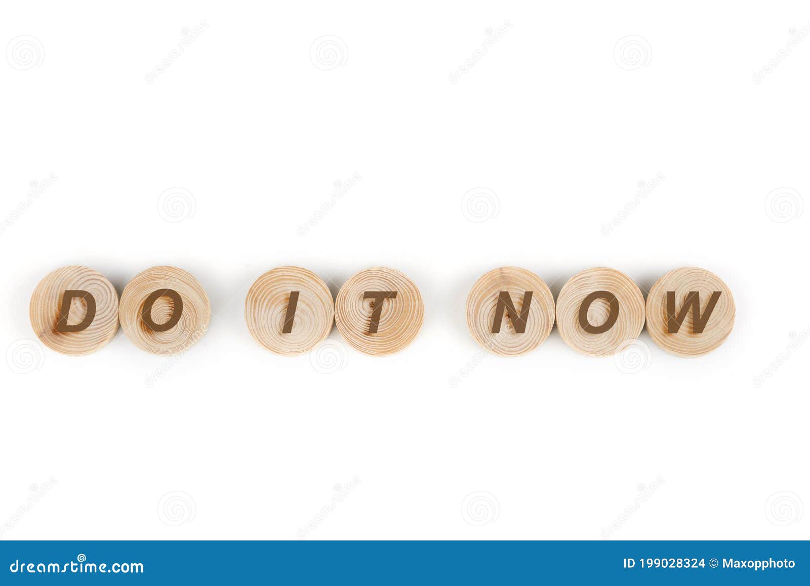 Motivation Sign Do it Now on a White Stock Photo - Image of word ...