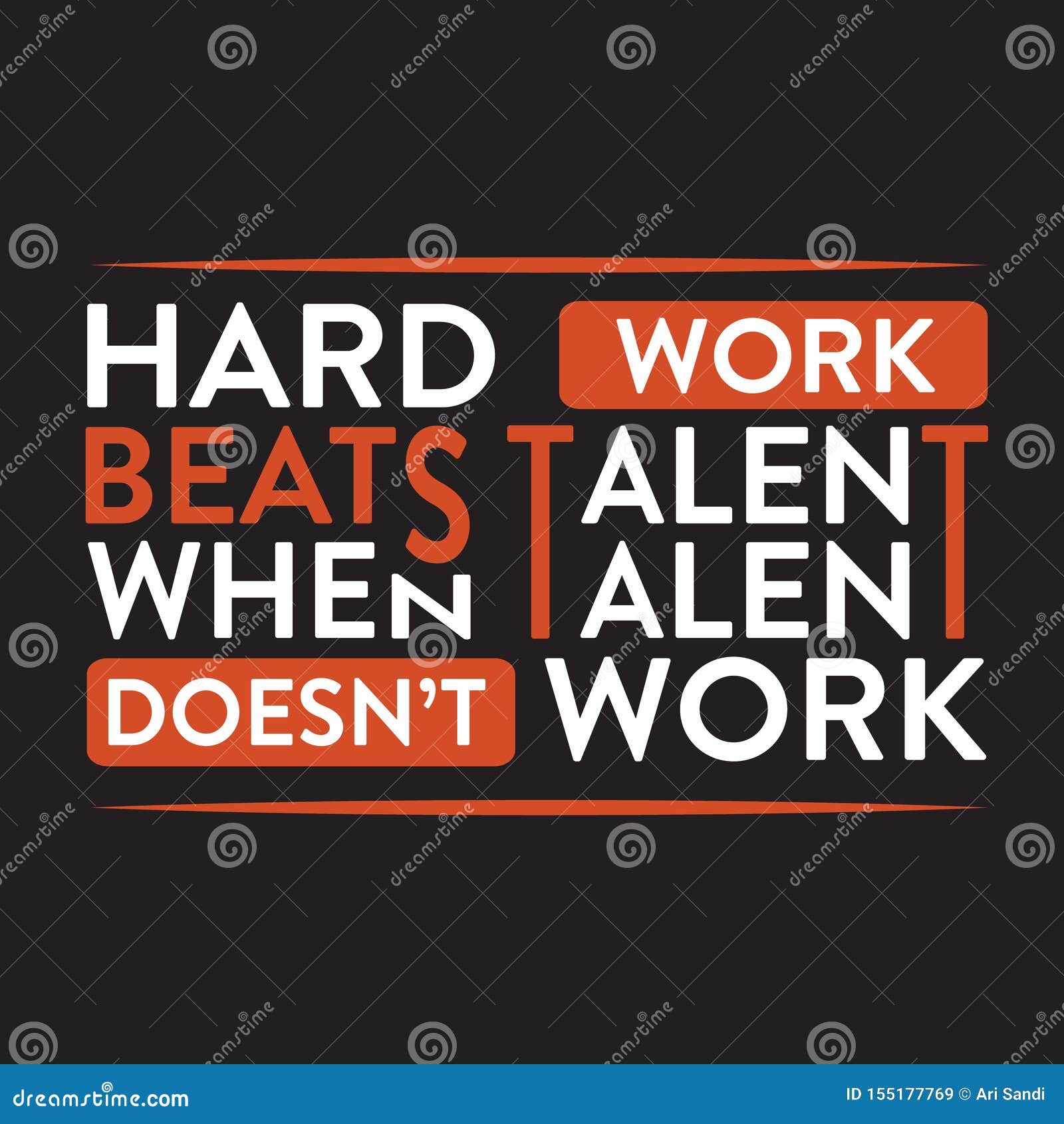Motivation Slogan and Quote Good for Print or Tee Stock Illustration ...