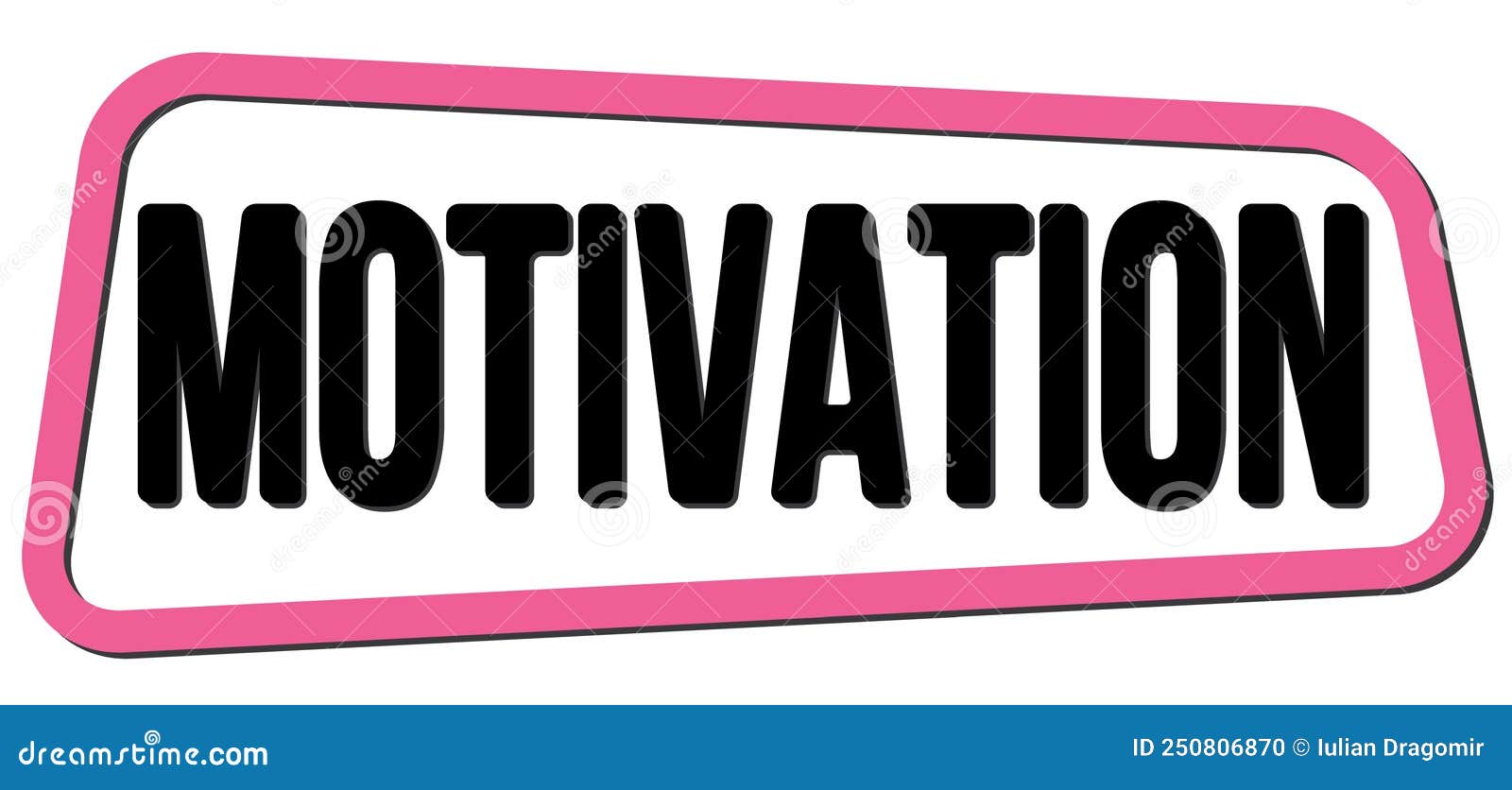 MOTIVATION Text on Pink-black Trapeze Stamp Sign Stock Illustration ...