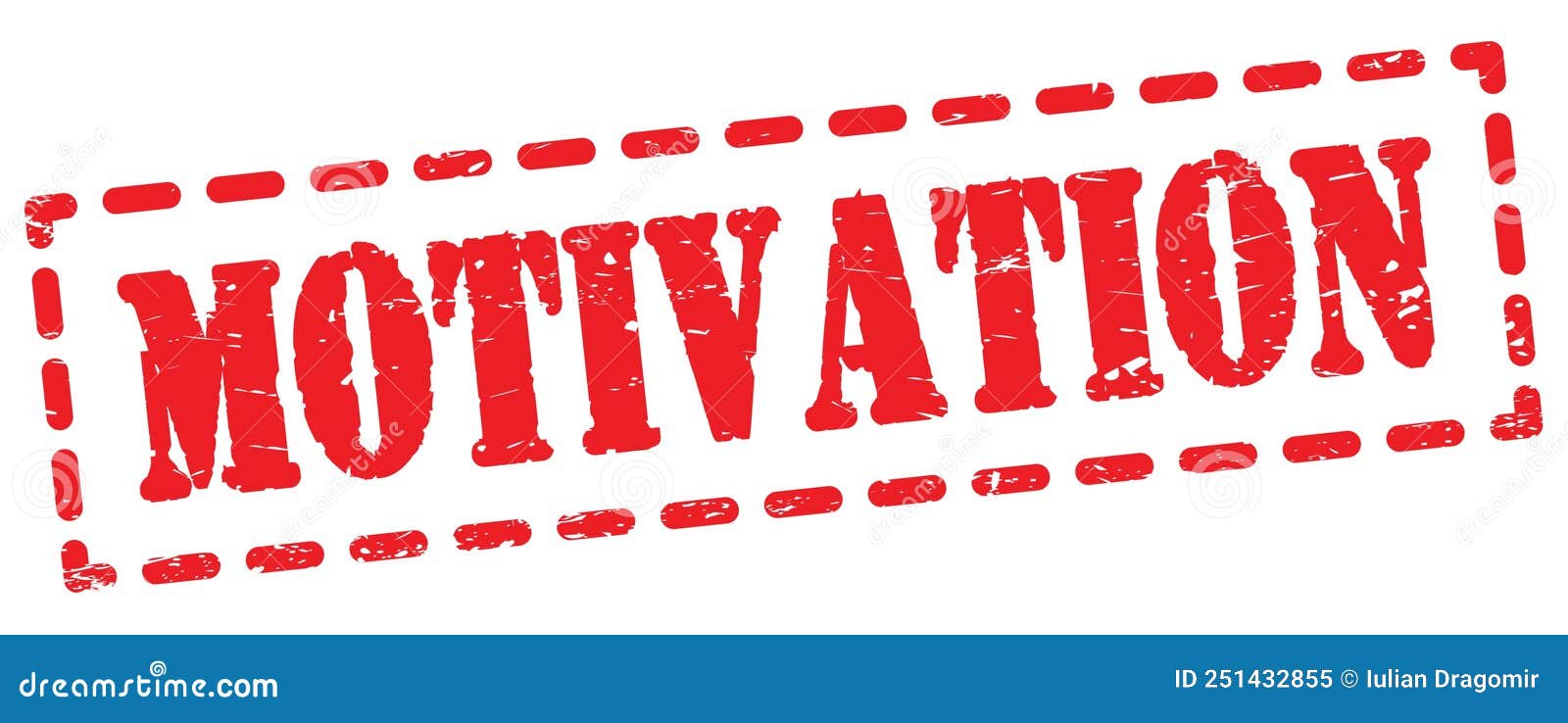 MOTIVATION Text Written on Red Stamp Sign Stock Illustration ...