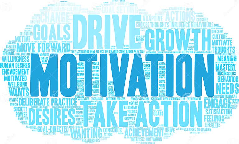 Motivation Word Cloud stock vector. Illustration of engagement - 211017092