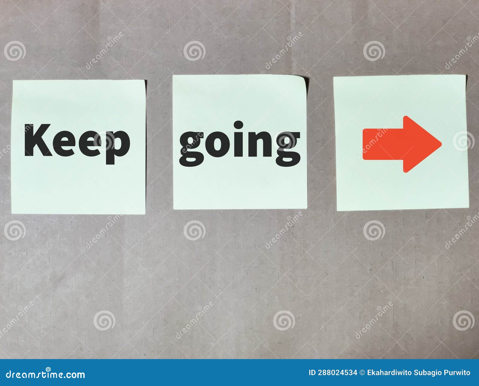 Motivation Word Concept. Keep Going Stock Photo - Image of goal ...