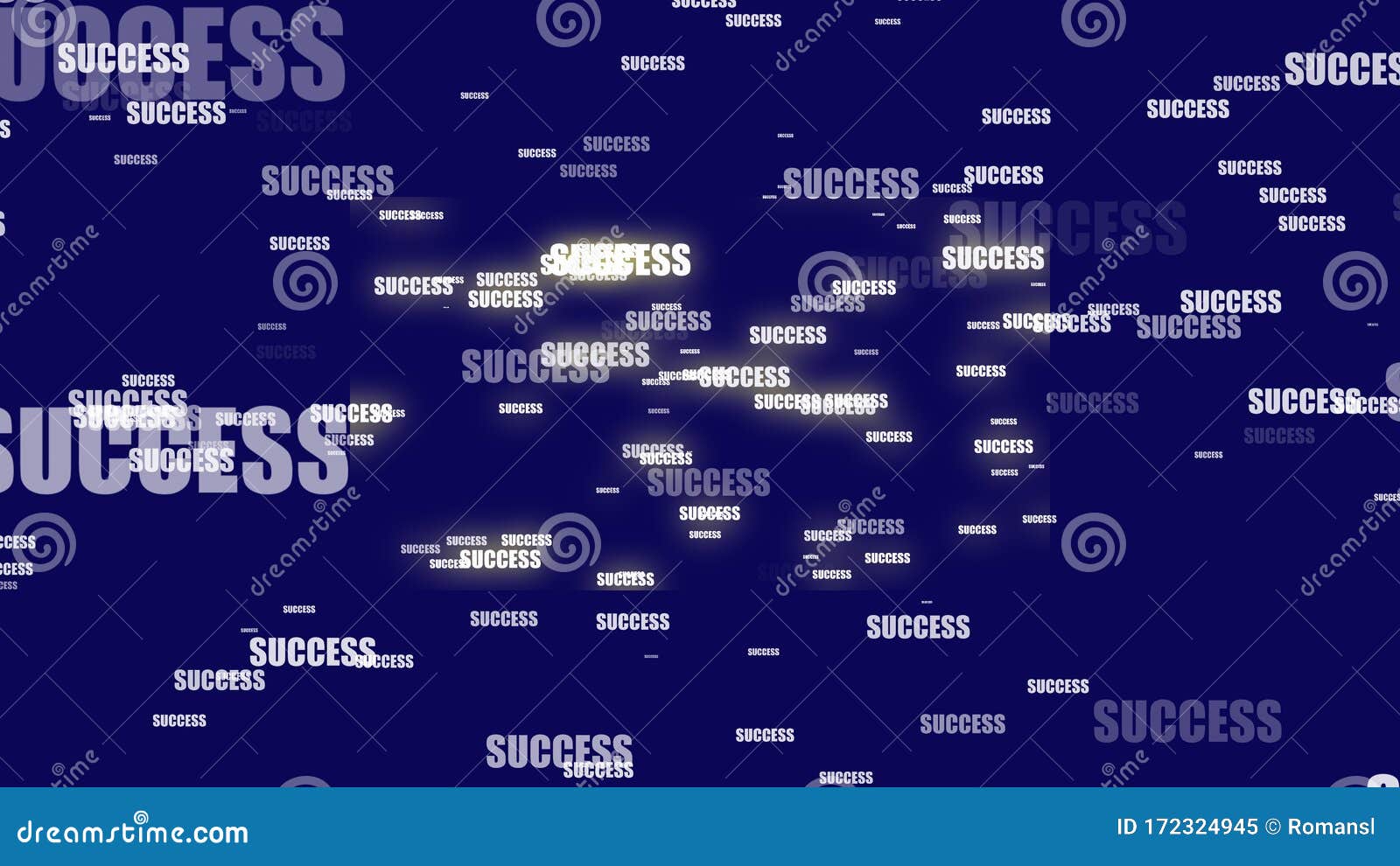 Motivation Words Flying through. Moving Text Animation Stock ...