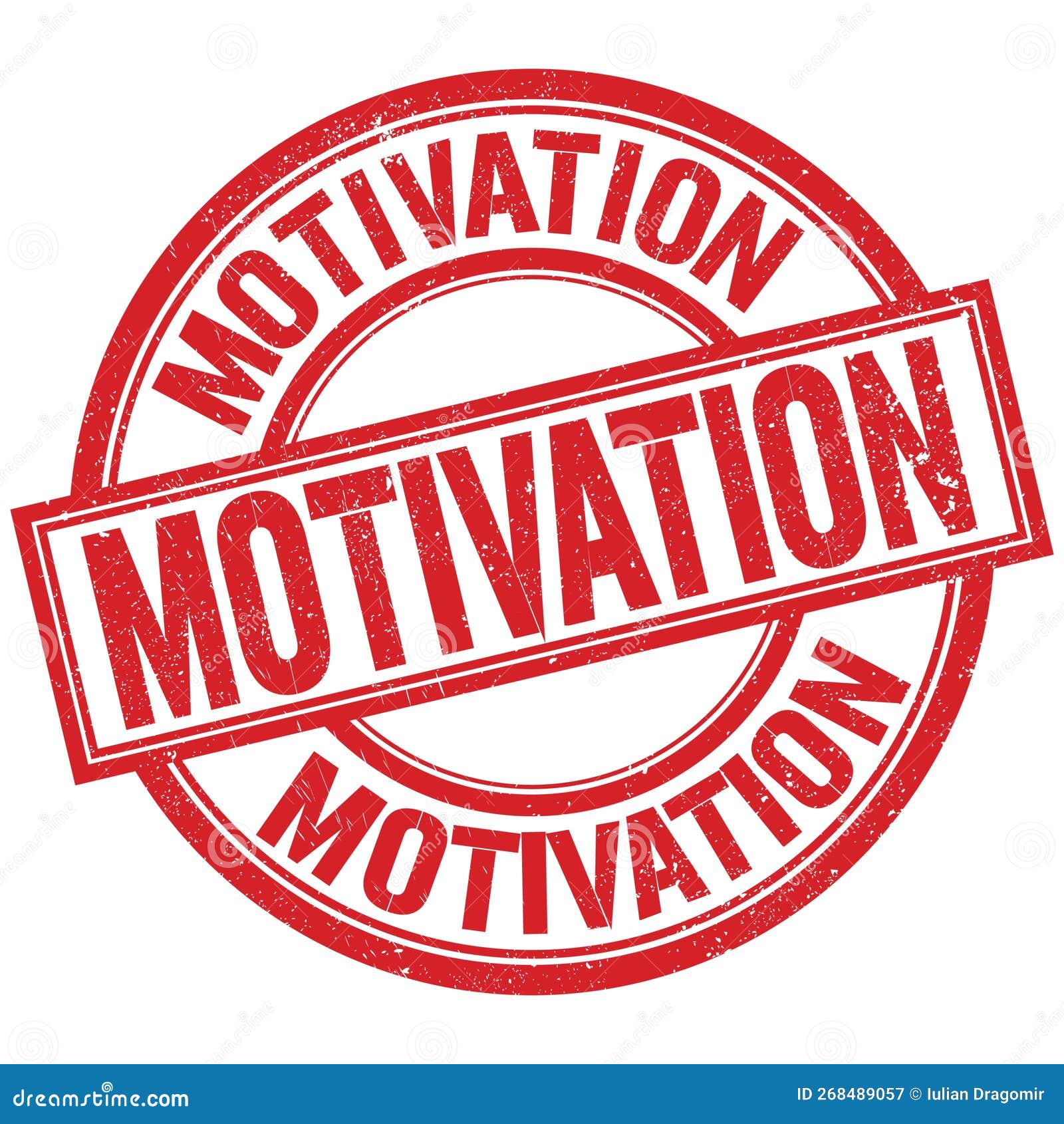 MOTIVATION Written Word on Red Stamp Sign Stock Illustration ...