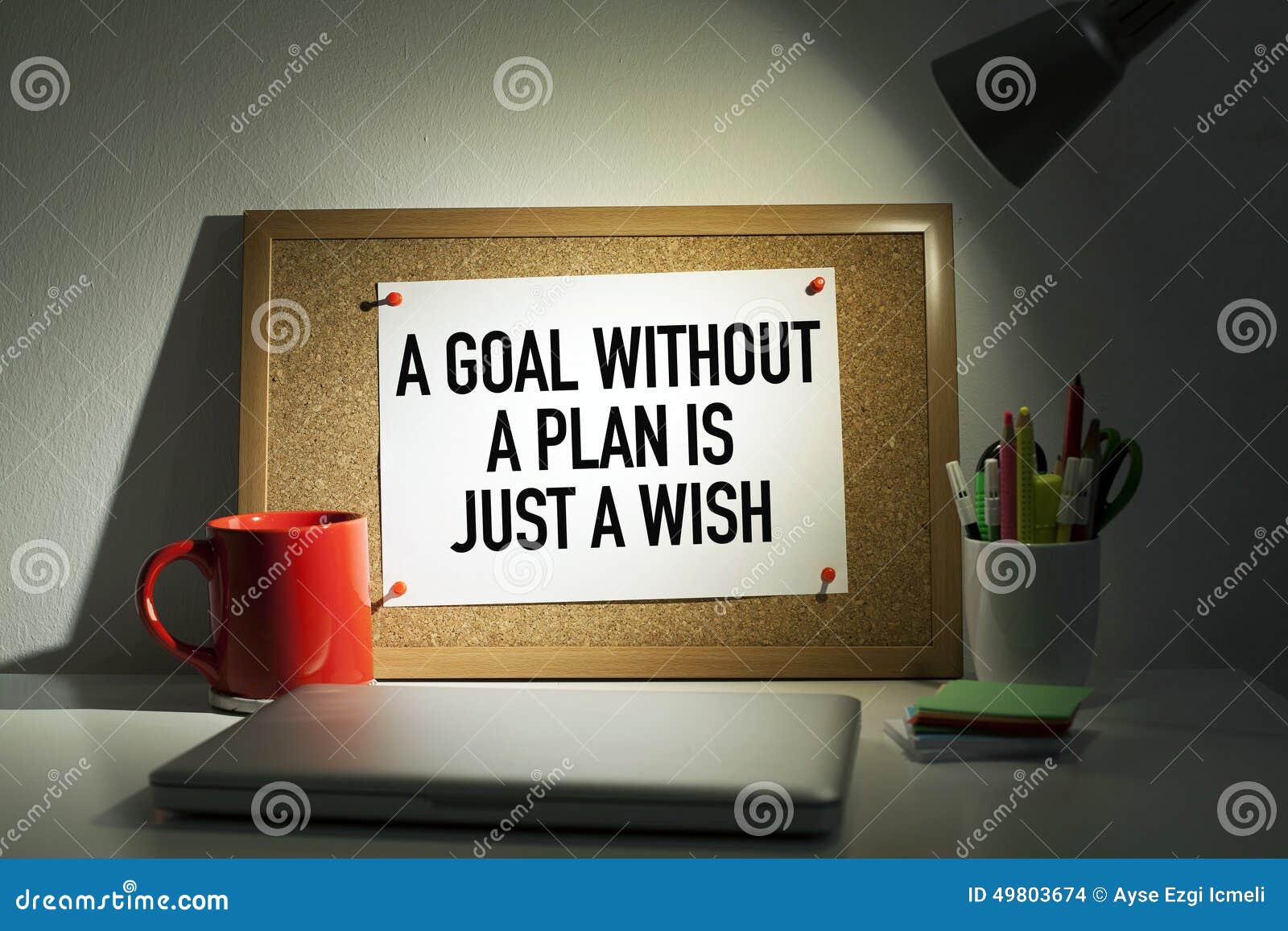 Motivational Business Phrase / a Goal without a Plan is Just a Wish ...