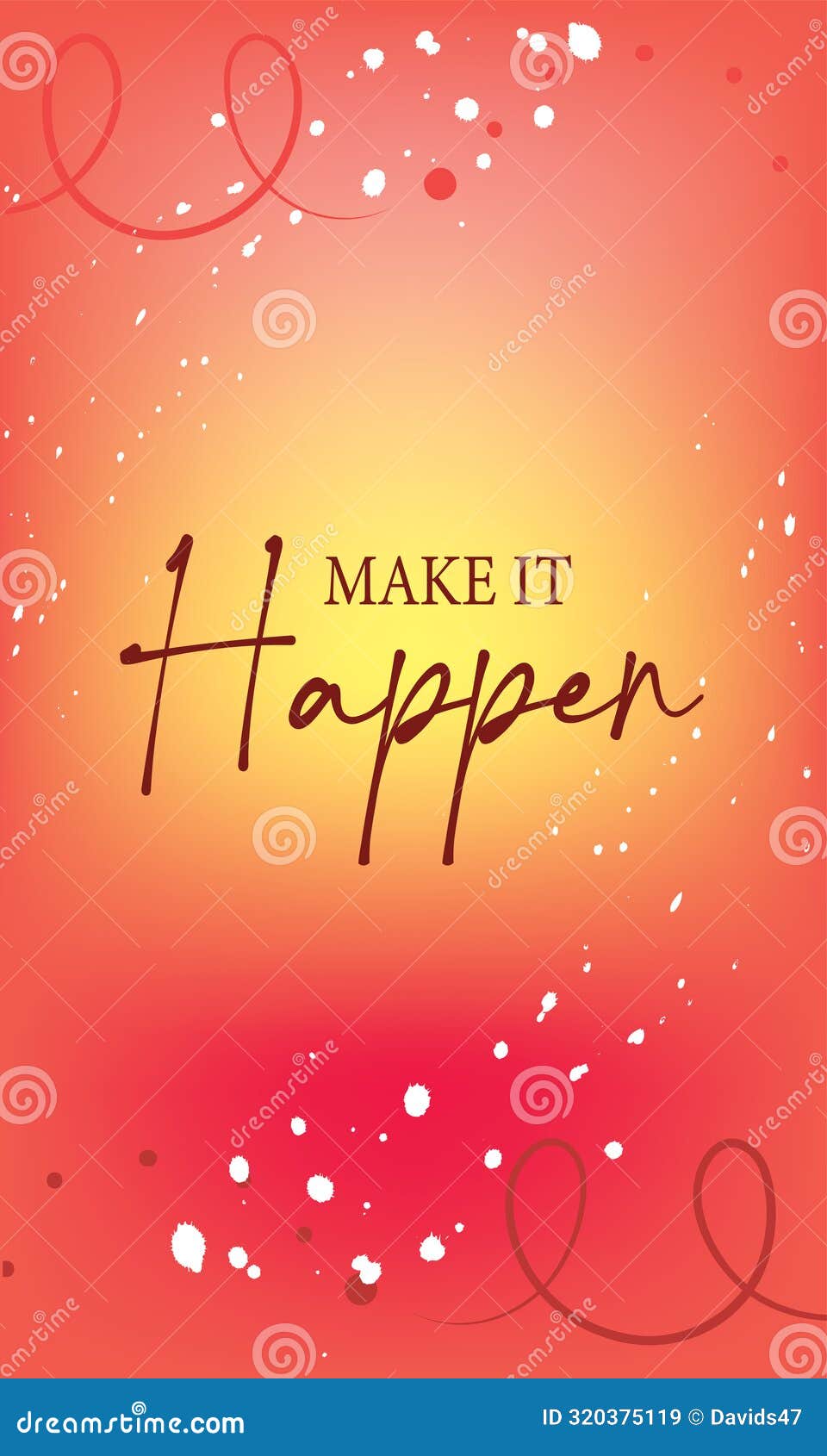 Motivational Card Grainy Gradients Background Vector Stock Vector ...