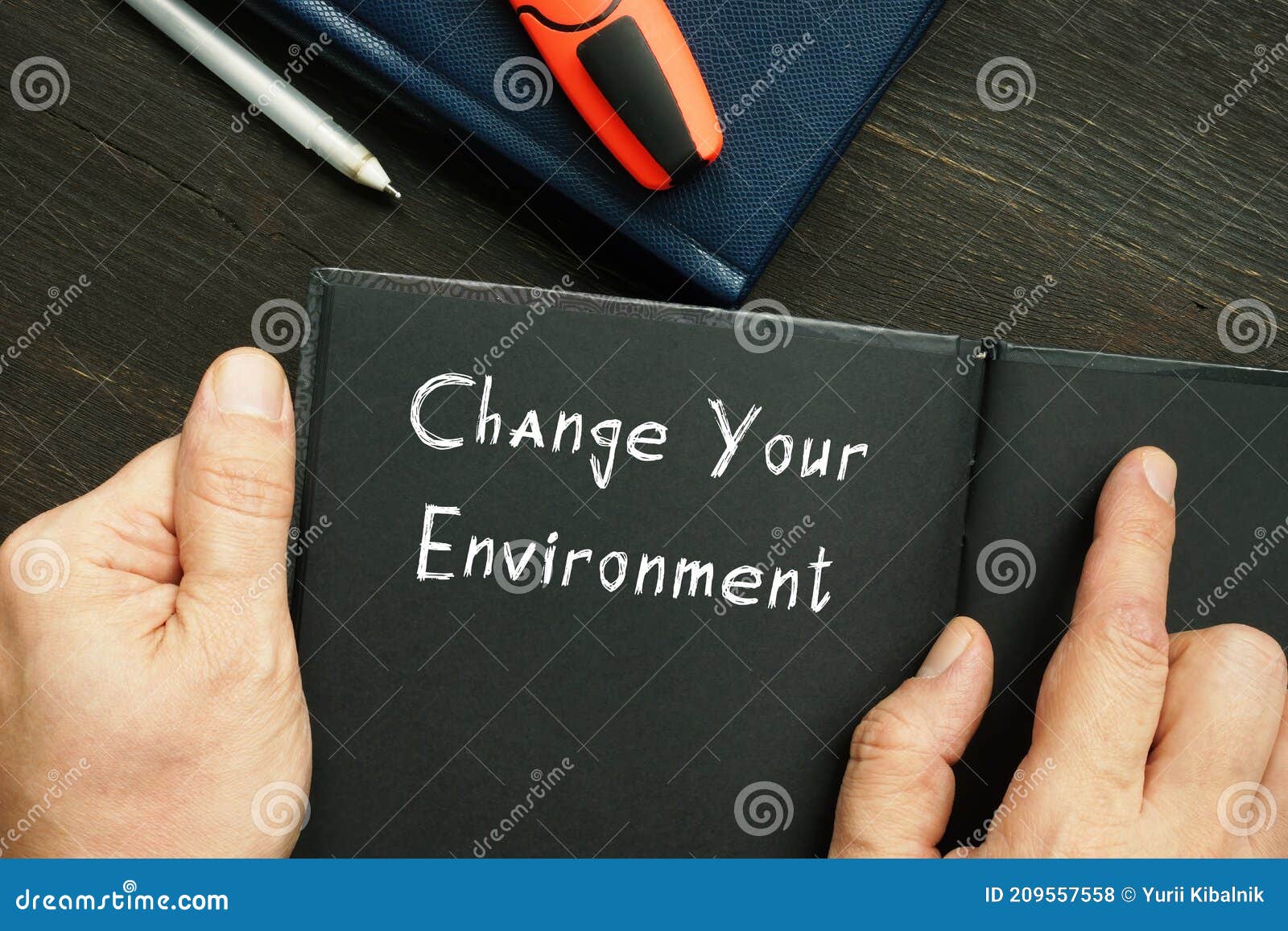 Motivational Concept Meaning Change Your Environment with Phrase on the ...