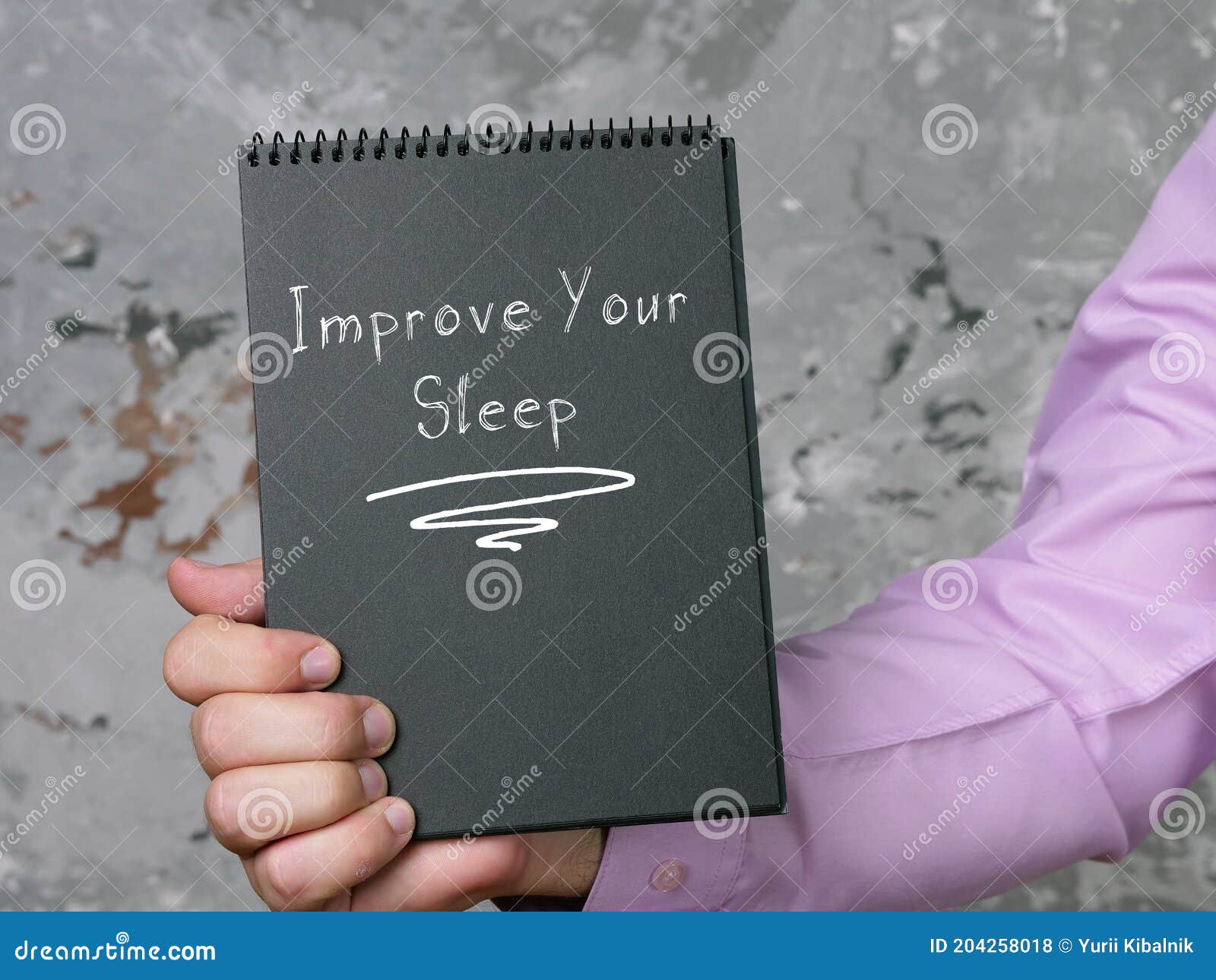 Motivational Concept Meaning Improve Your Sleep with Phrase on the Page ...