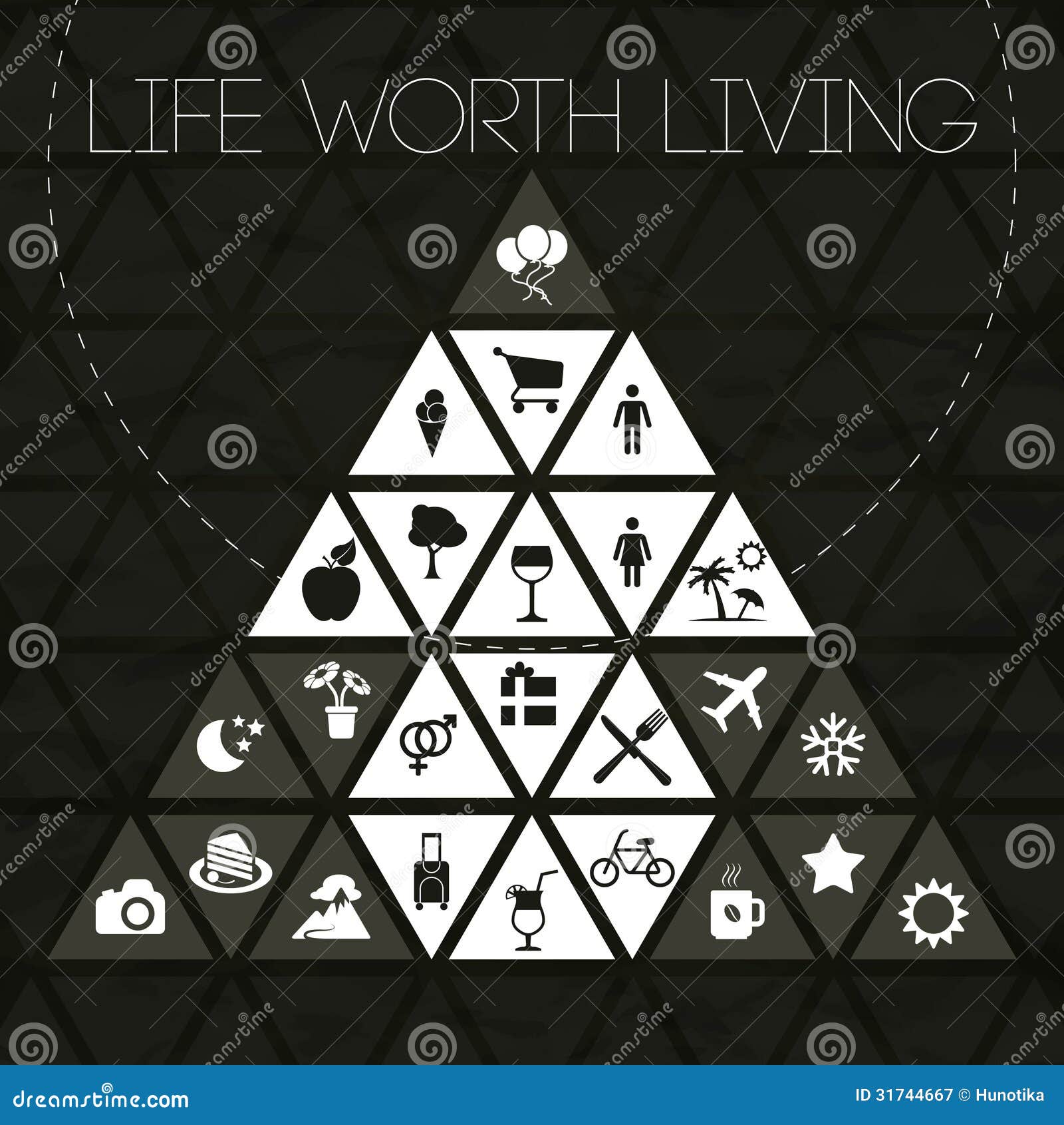 Motivational Icon Illustration about Life Stock Illustration ...