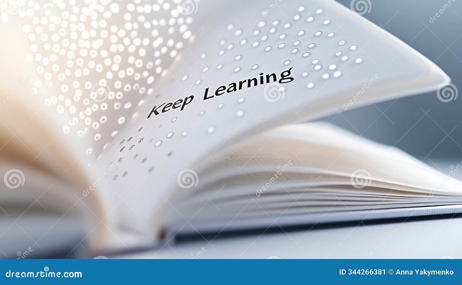 Open Braille Book Lying On Blue Background Royalty-Free Stock Image ...