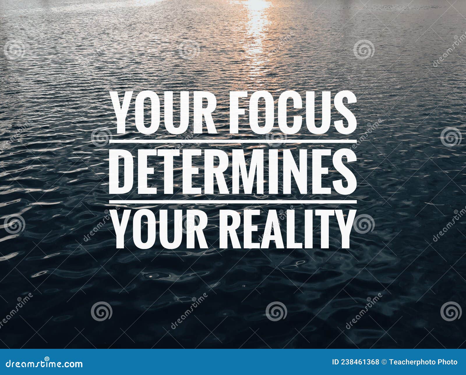 Motivational and Inspirational Quote with Phrase YOUR FOCUS DETERMINES ...