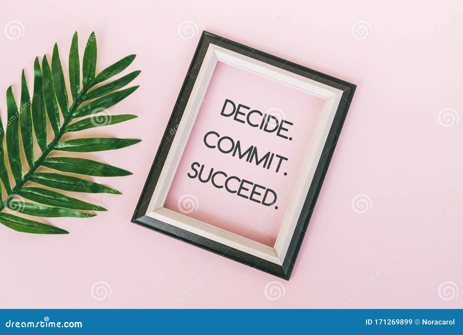 Decide. Commit. Focus. Succeed. Inspiring Creative Motivation Quote Poster Template. Vector ...