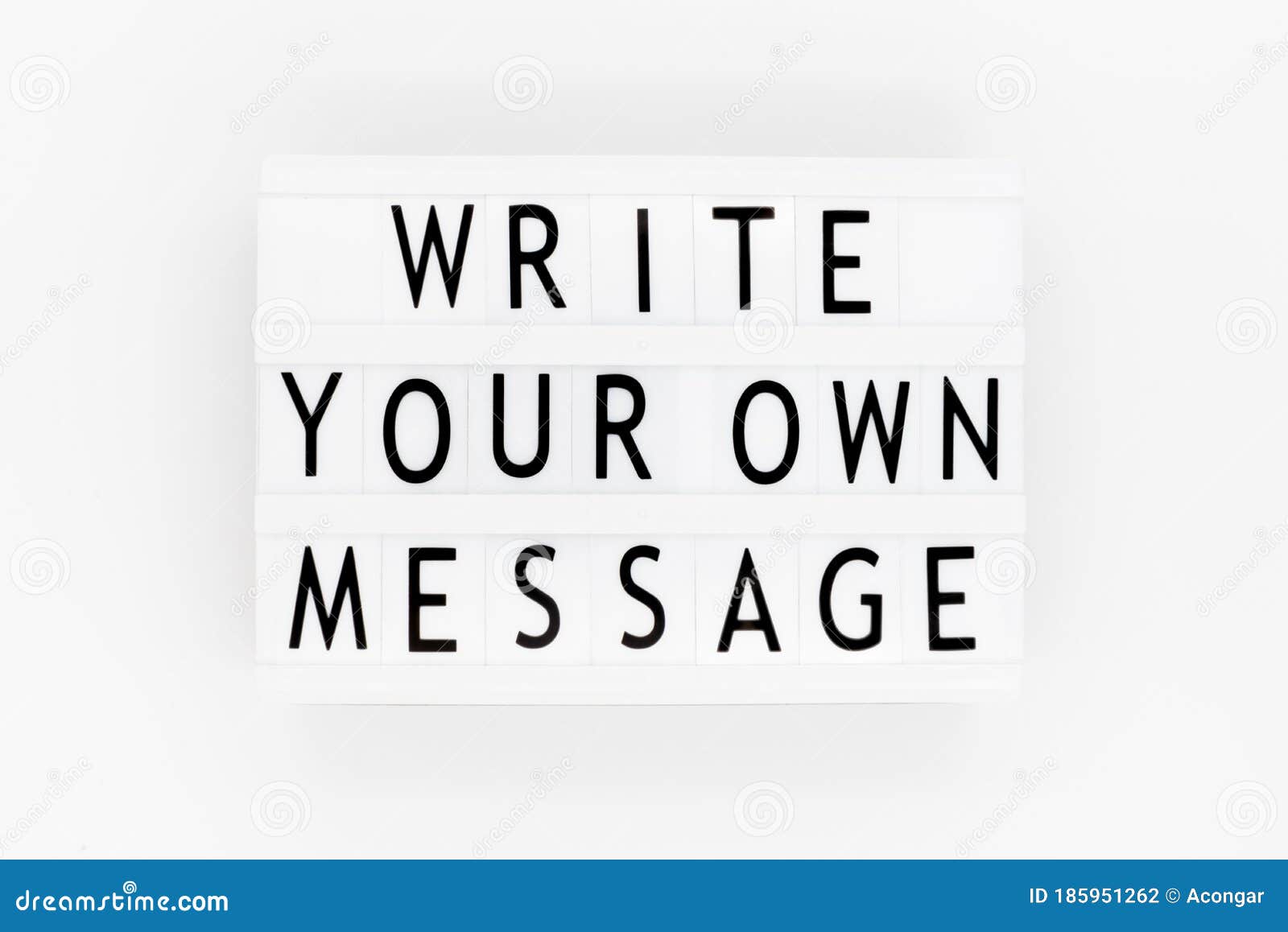 Motivational and Inspirational Quotes - Write Your Own Message Stock ...