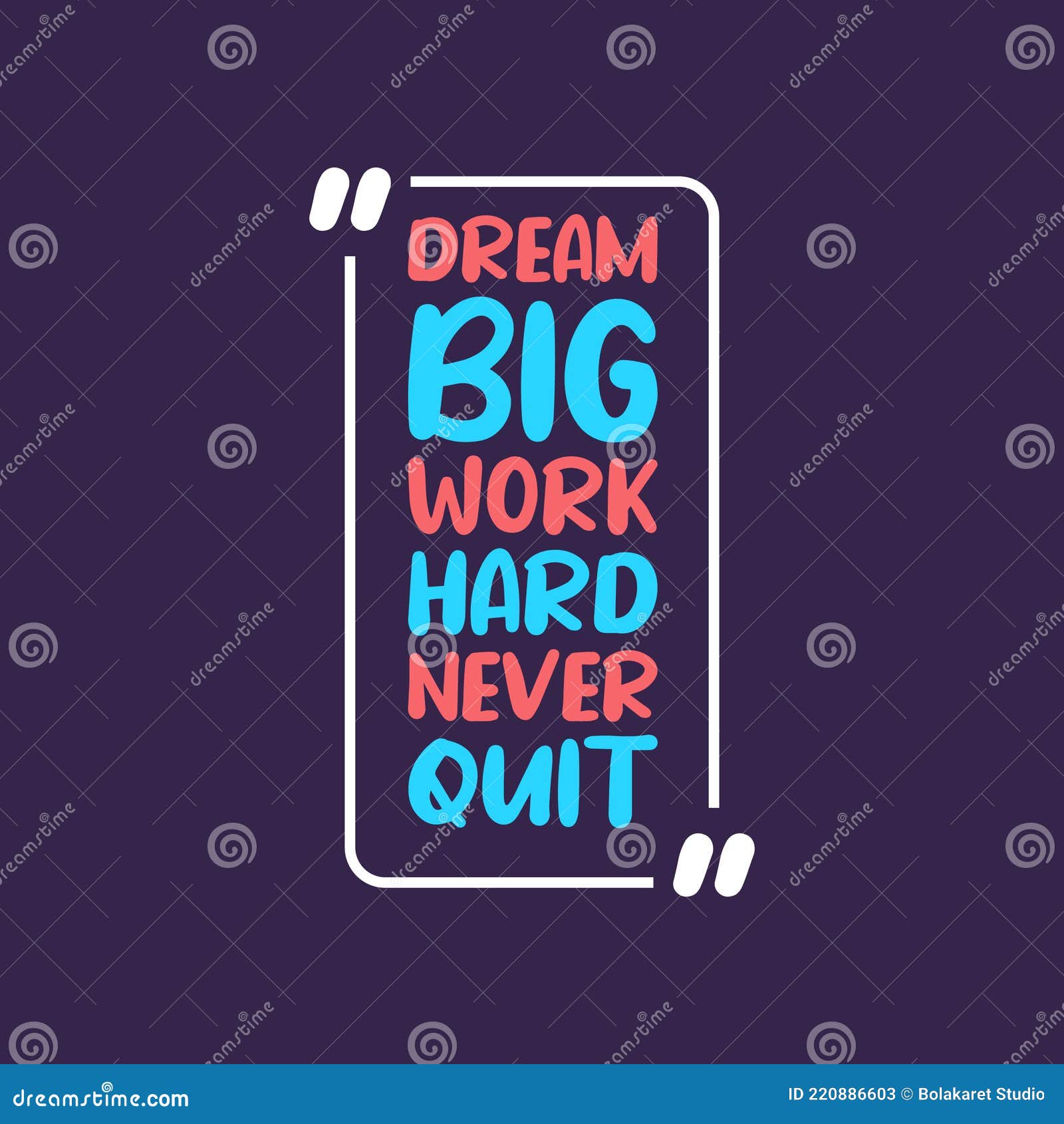 Motivational Lettering Quotes Typography Design. Stock Vector ...