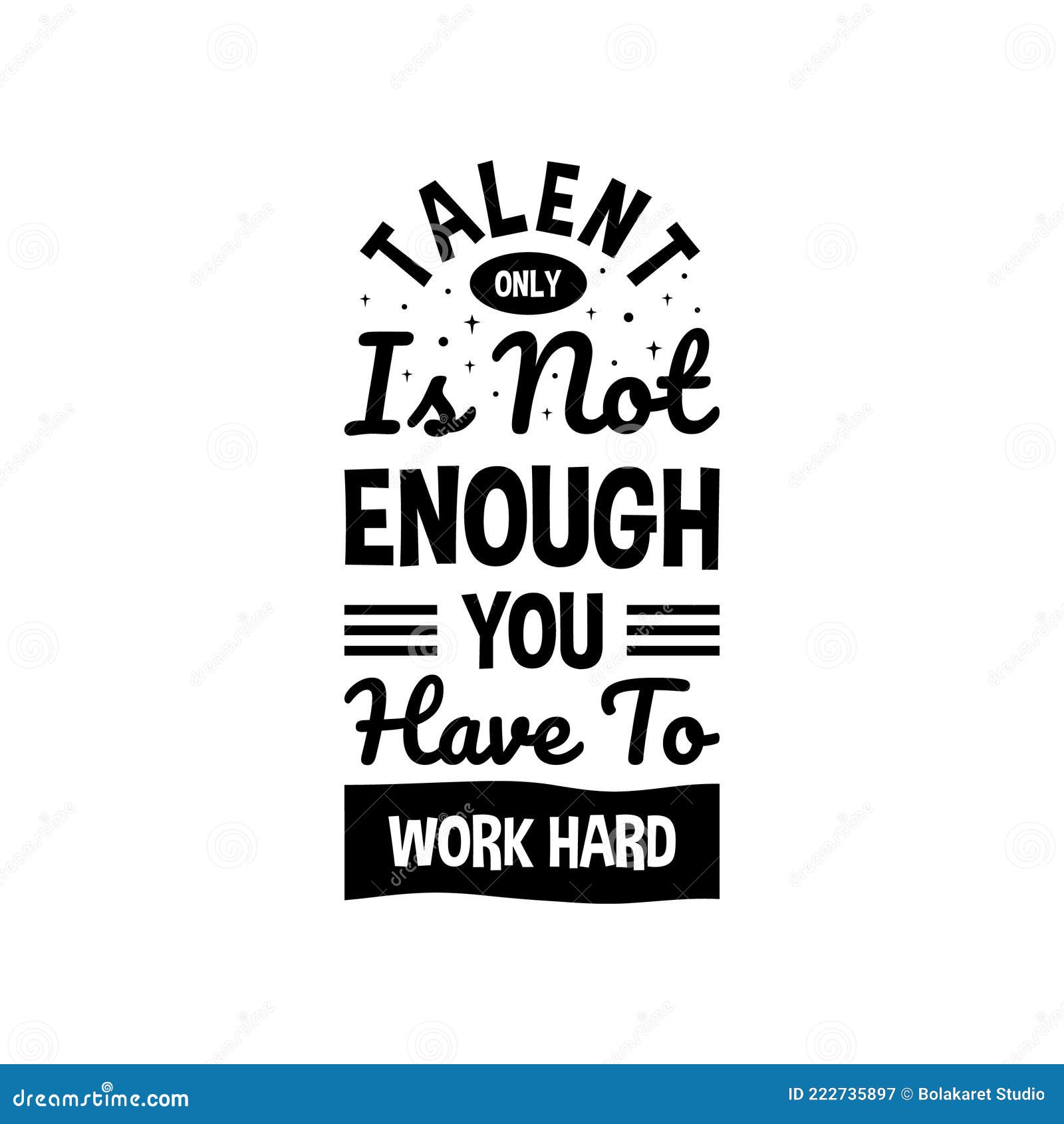 Motivational Quotes Lettering Typography Design. Lettering Hand Written ...