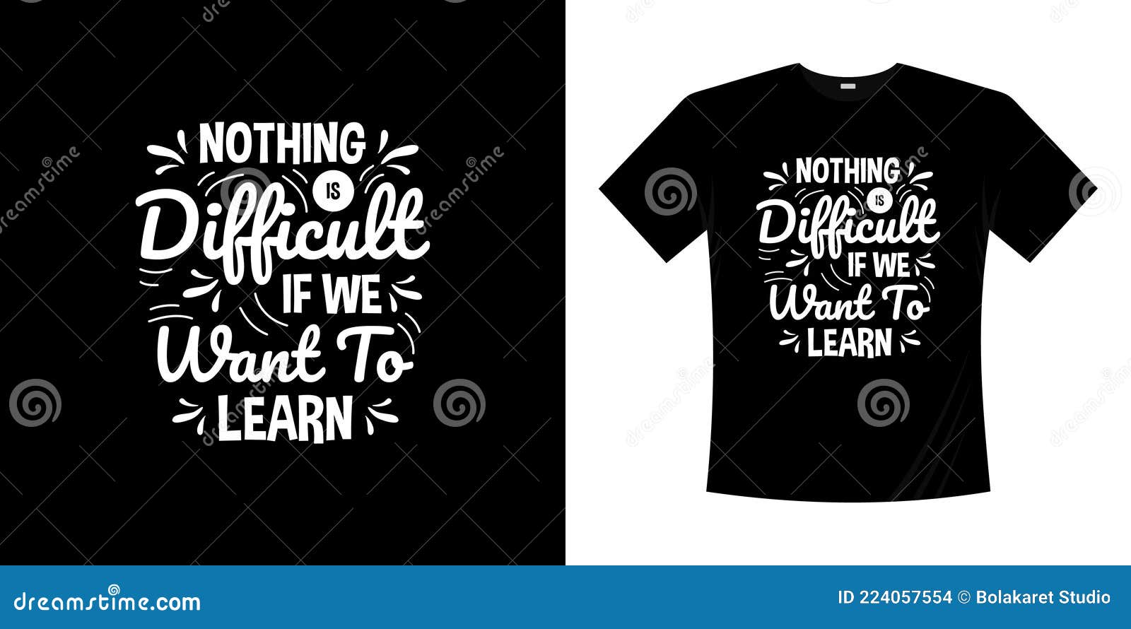 Nothing Is Too Difficult For God. Bible Lettering. Calligraphy Vector ...