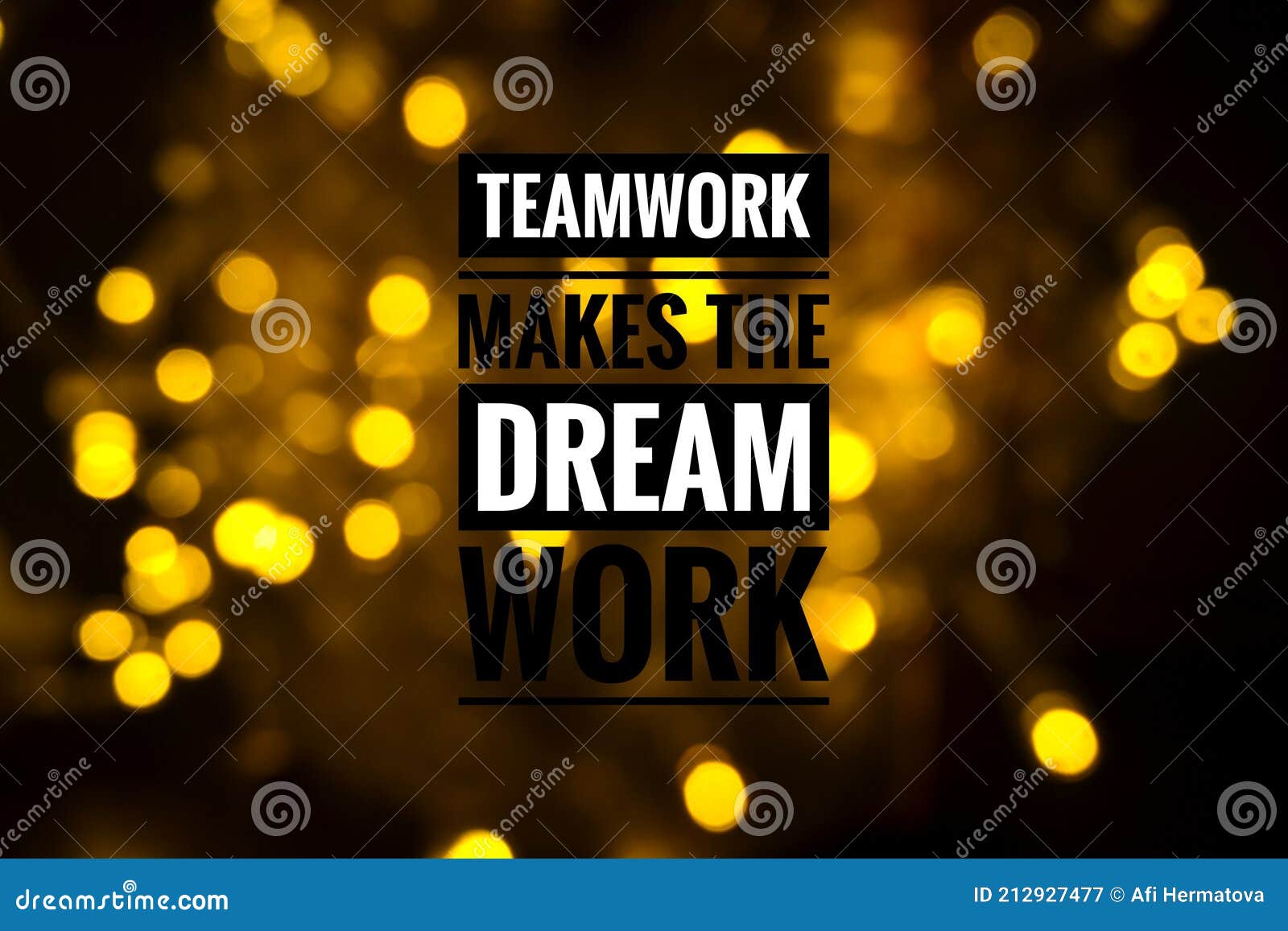 Teamwork Makes The Dream Work Is Shown Using The Text Stock Image ...