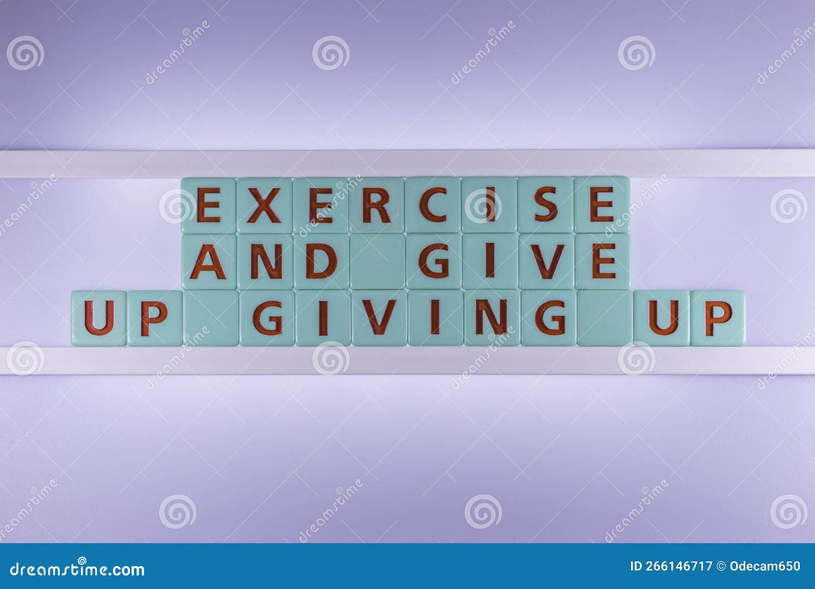 Motivational Message Exercise and Give Up Giving Up Stock Image - Image ...