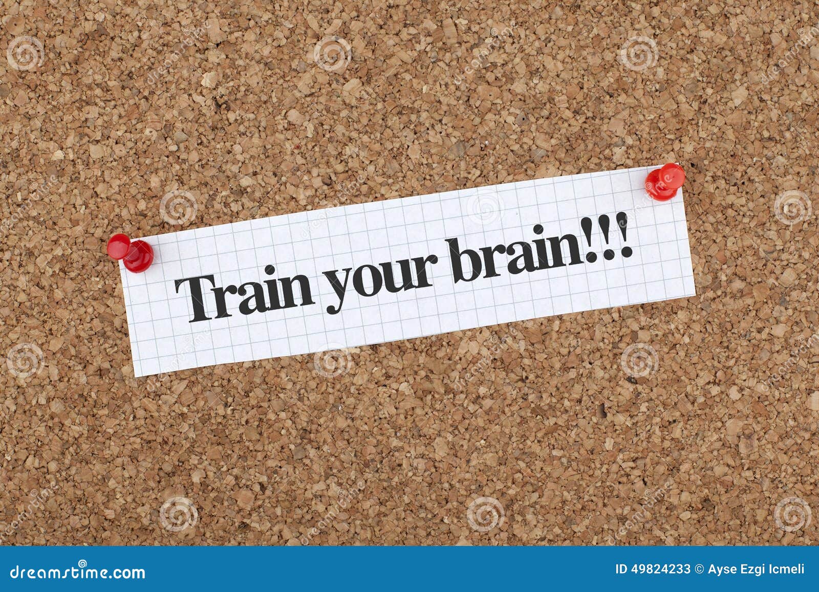 Motivational Note Train Your Brain Stock Image - Image of education ...